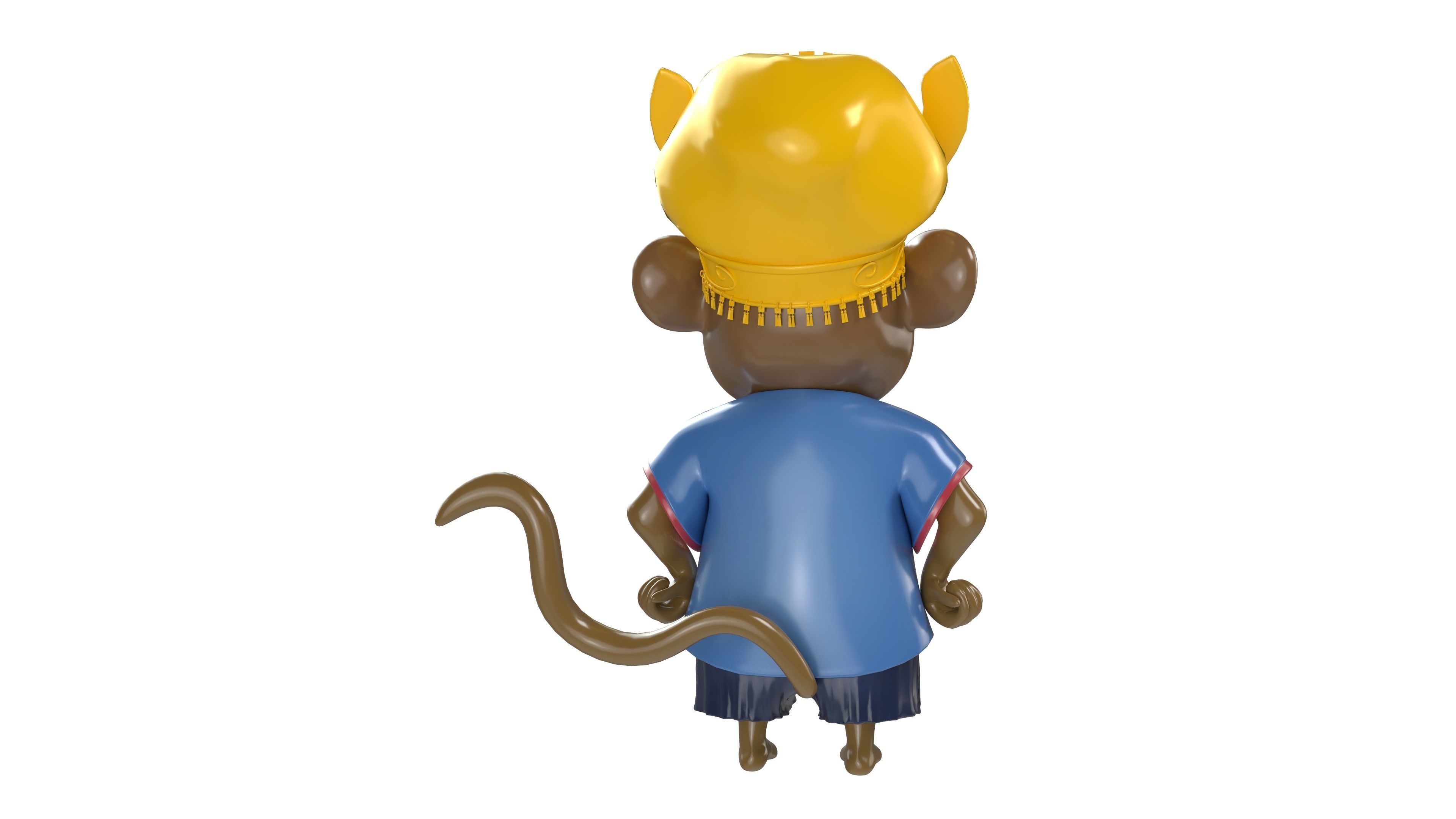 monkey 3D model 3D printable | CGTrader