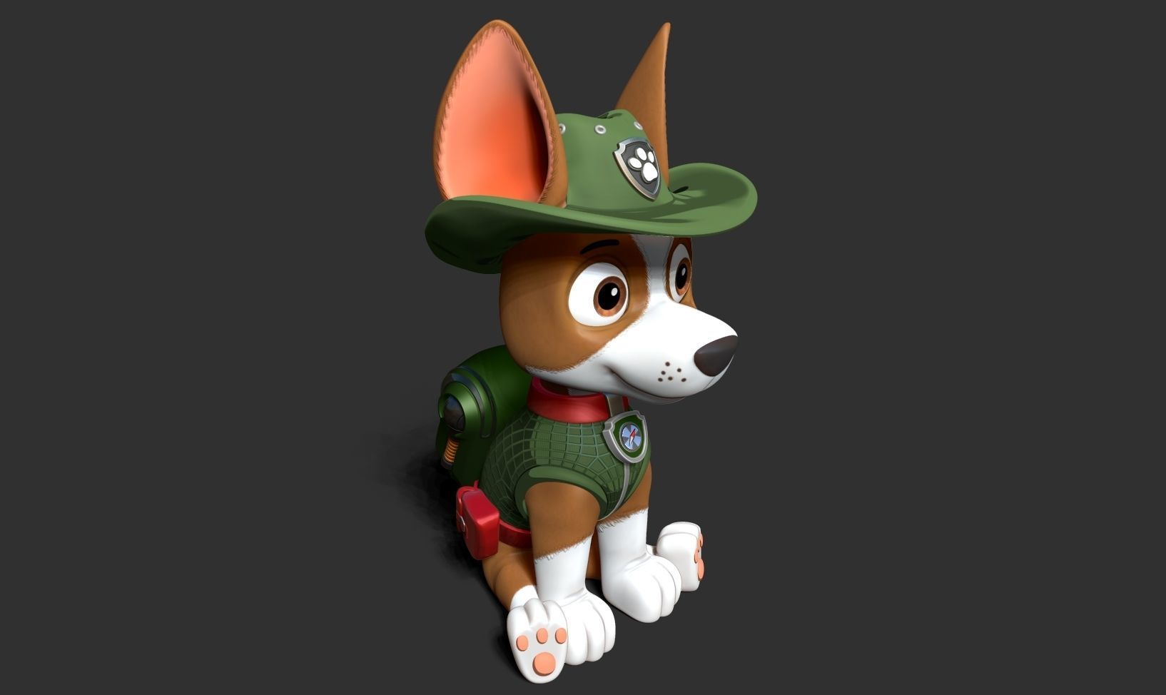 Tracker - Paw Patrol Fanart 3D model 3D printable | CGTrader