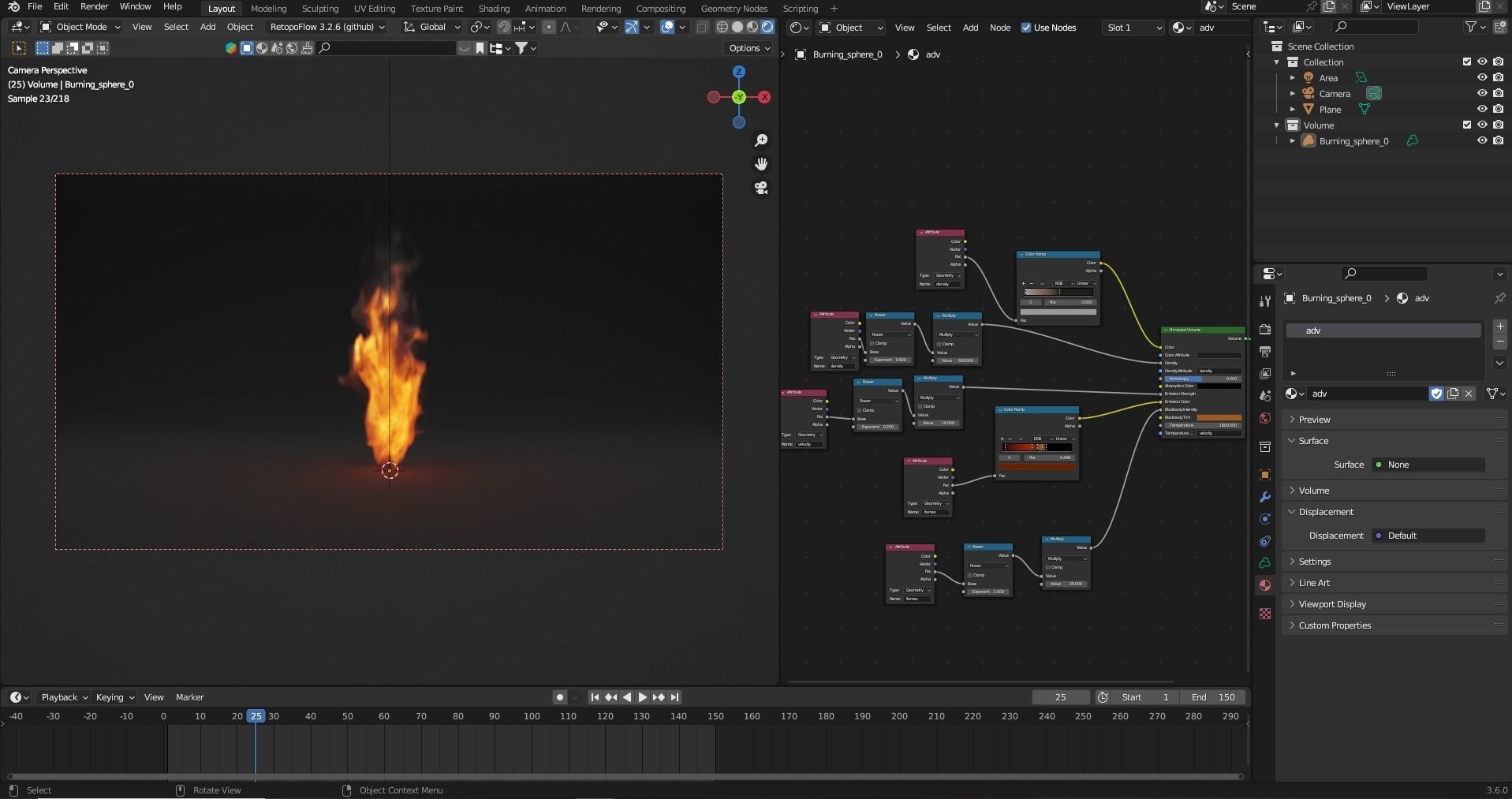 Flame vdb 3D model animated | CGTrader