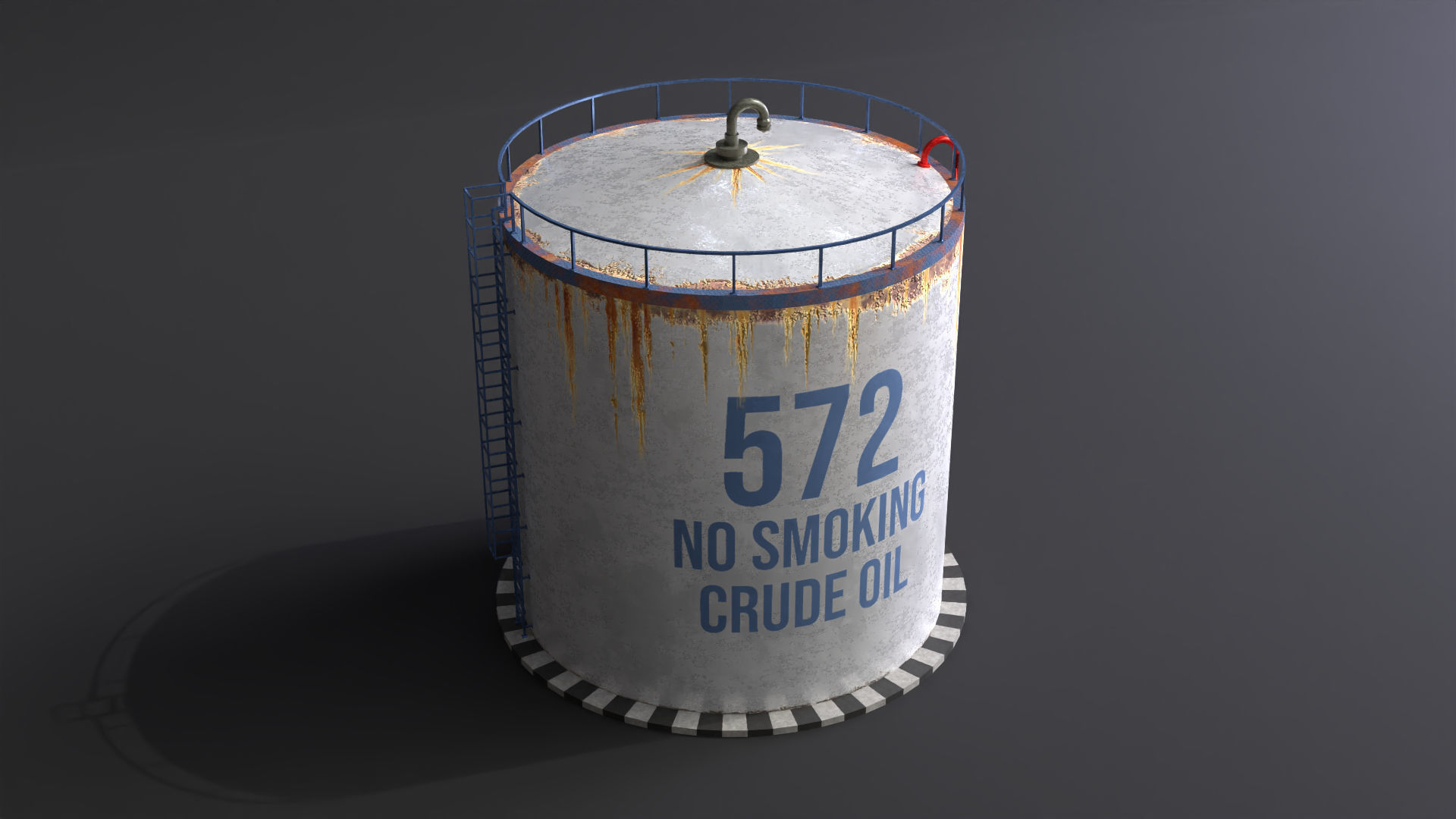 3D model PBR Lowpoly Crude Oil - Oil Tank Game Ready Asset VR / AR ...