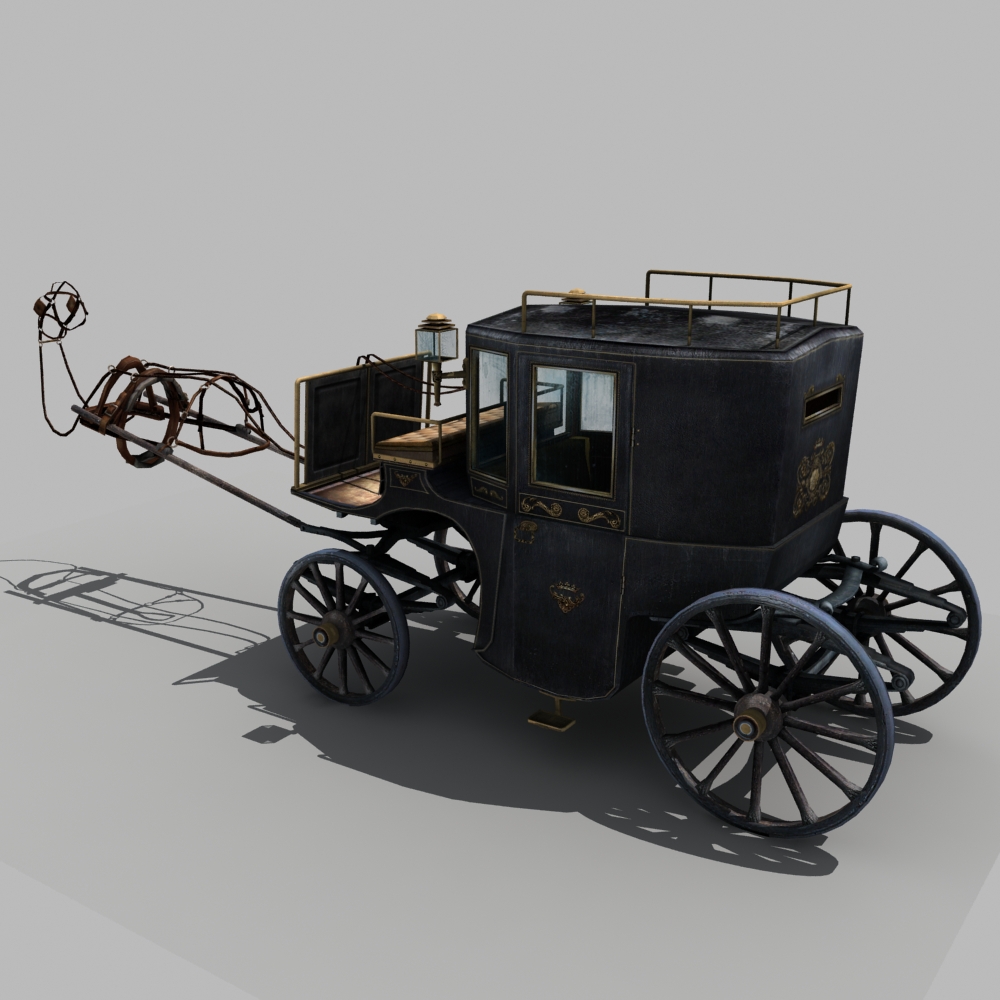 Carriage 02 3D model | CGTrader