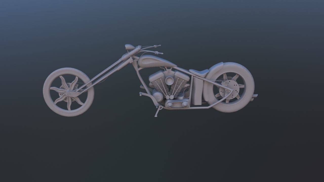 Custom American Chopper Bike 3D model | CGTrader