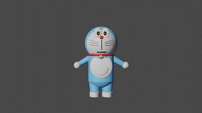Doremon 3D model animated | CGTrader