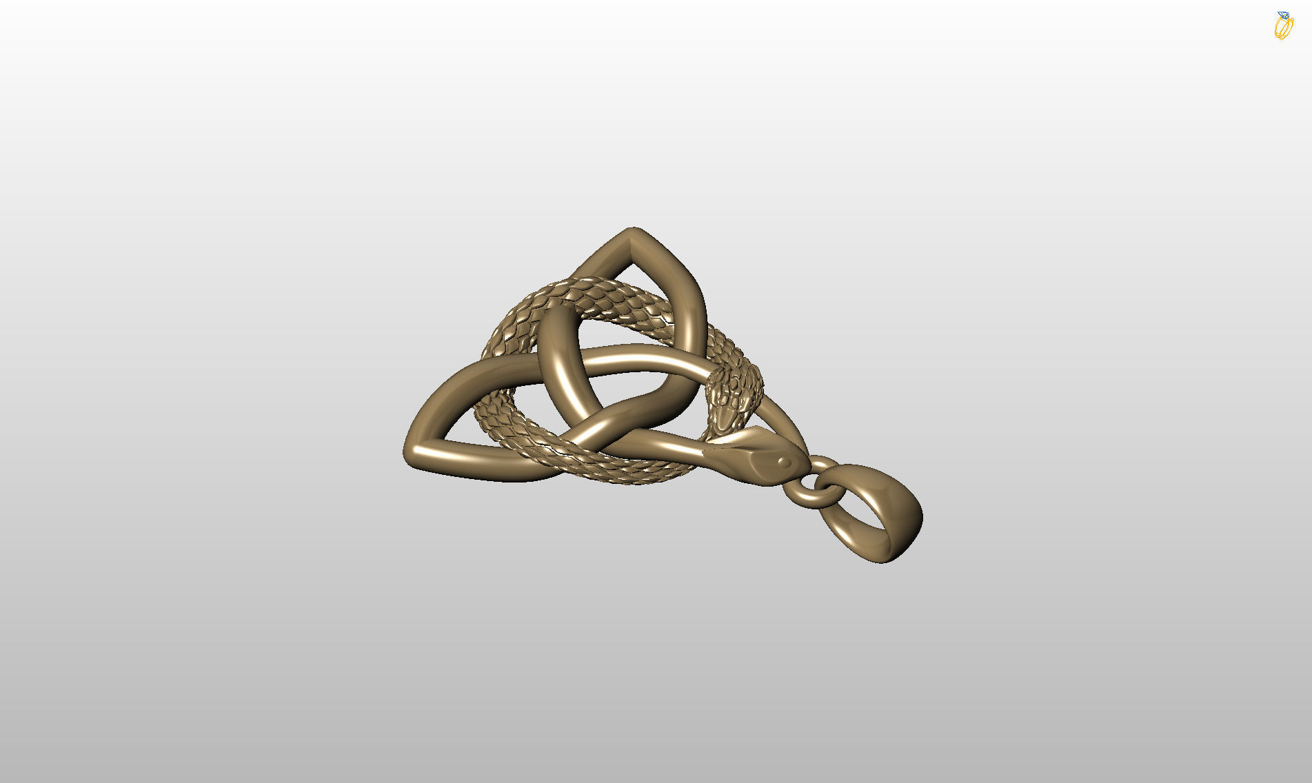 Trinity Knot Pendant Father and Son Celtic Knot 3D model 3D printable ...