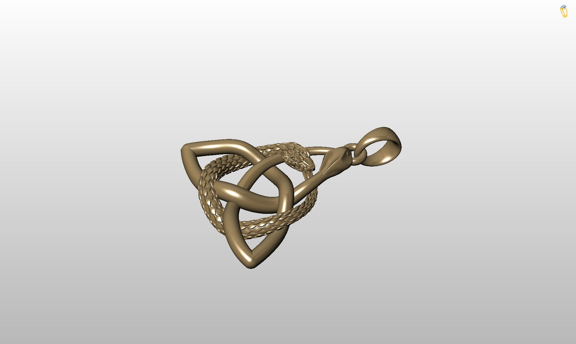 Trinity Knot Pendant Father and Son Celtic Knot 3D model 3D printable ...