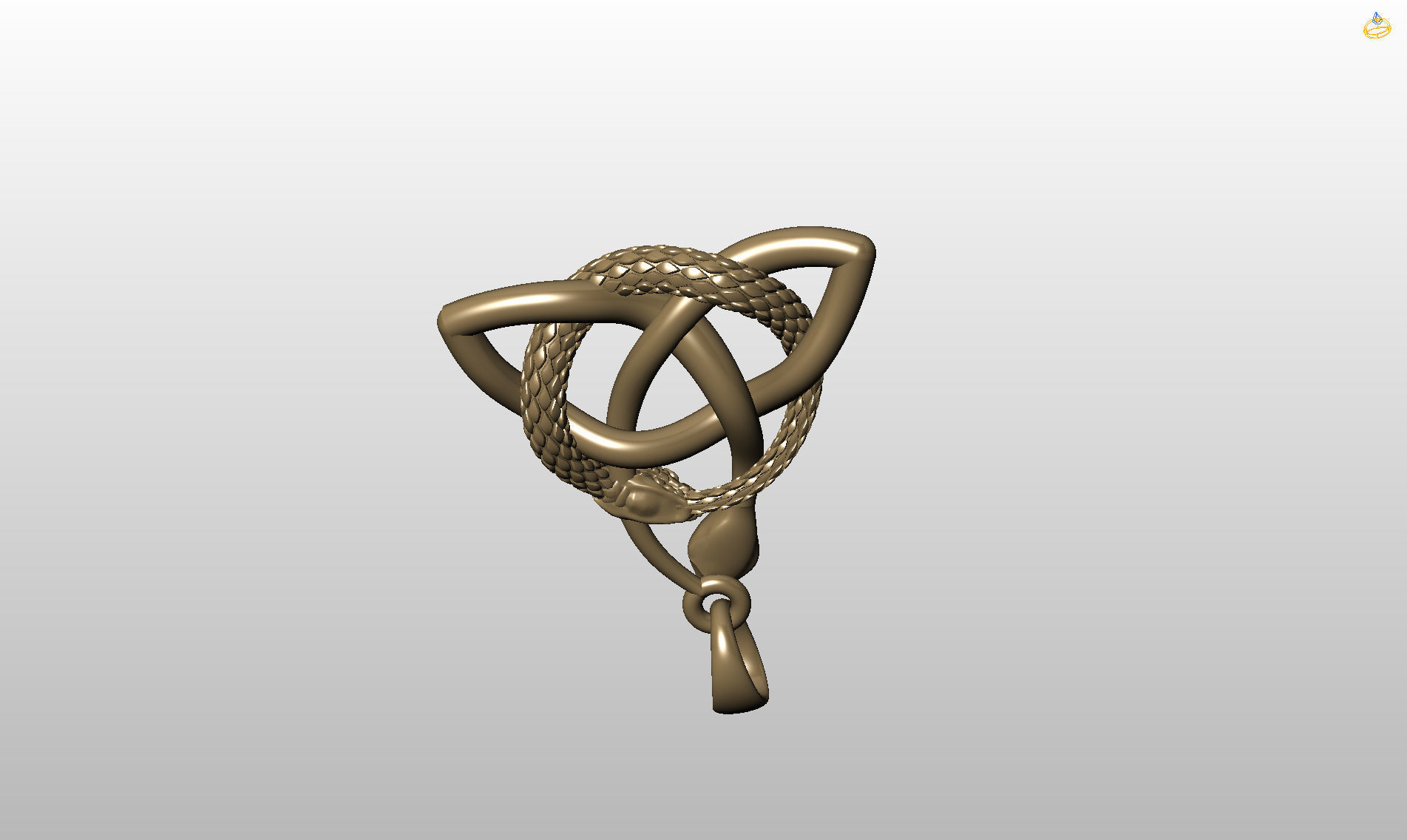 Trinity Knot Pendant Father and Son Celtic Knot 3D model 3D printable ...