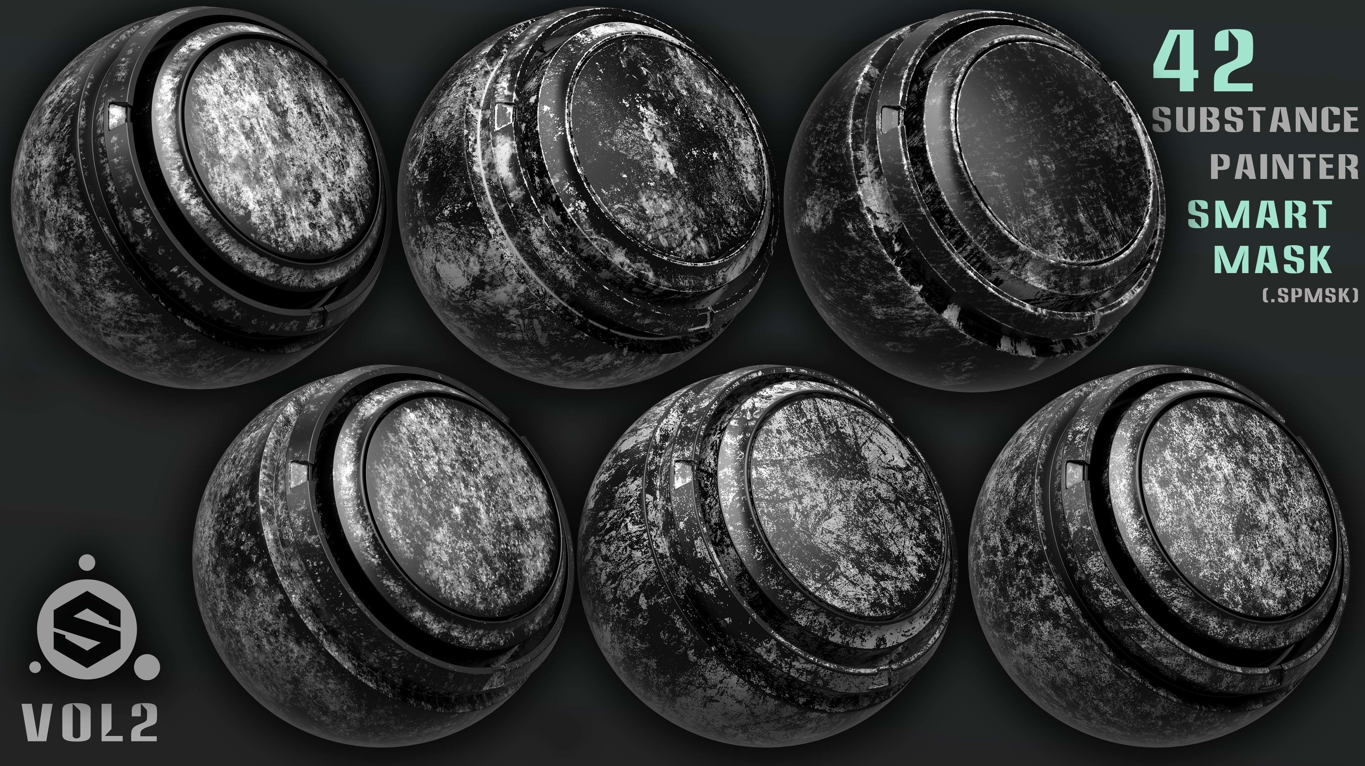 42 substance painter smart mask-Vol2 Texture | CGTrader