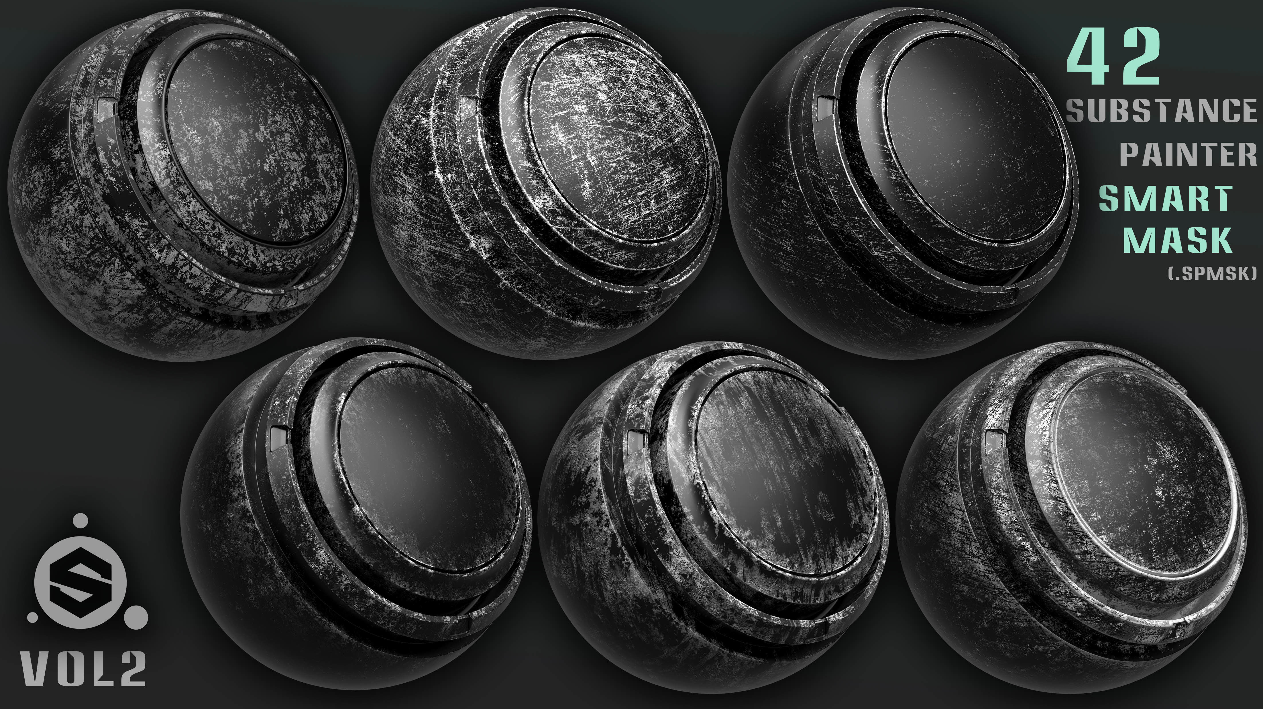 42 substance painter smart mask-Vol2 Texture | CGTrader