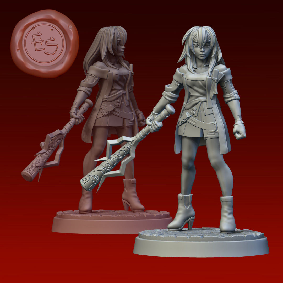 Stelle - Honkai Star Rail - 32mm 3D Print Miniature 3D model 3D ...