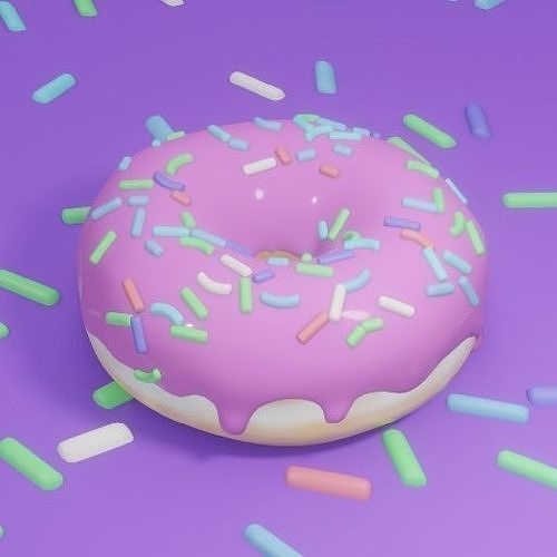 Delicious Realistic Donut 1 Pack 3D model | CGTrader