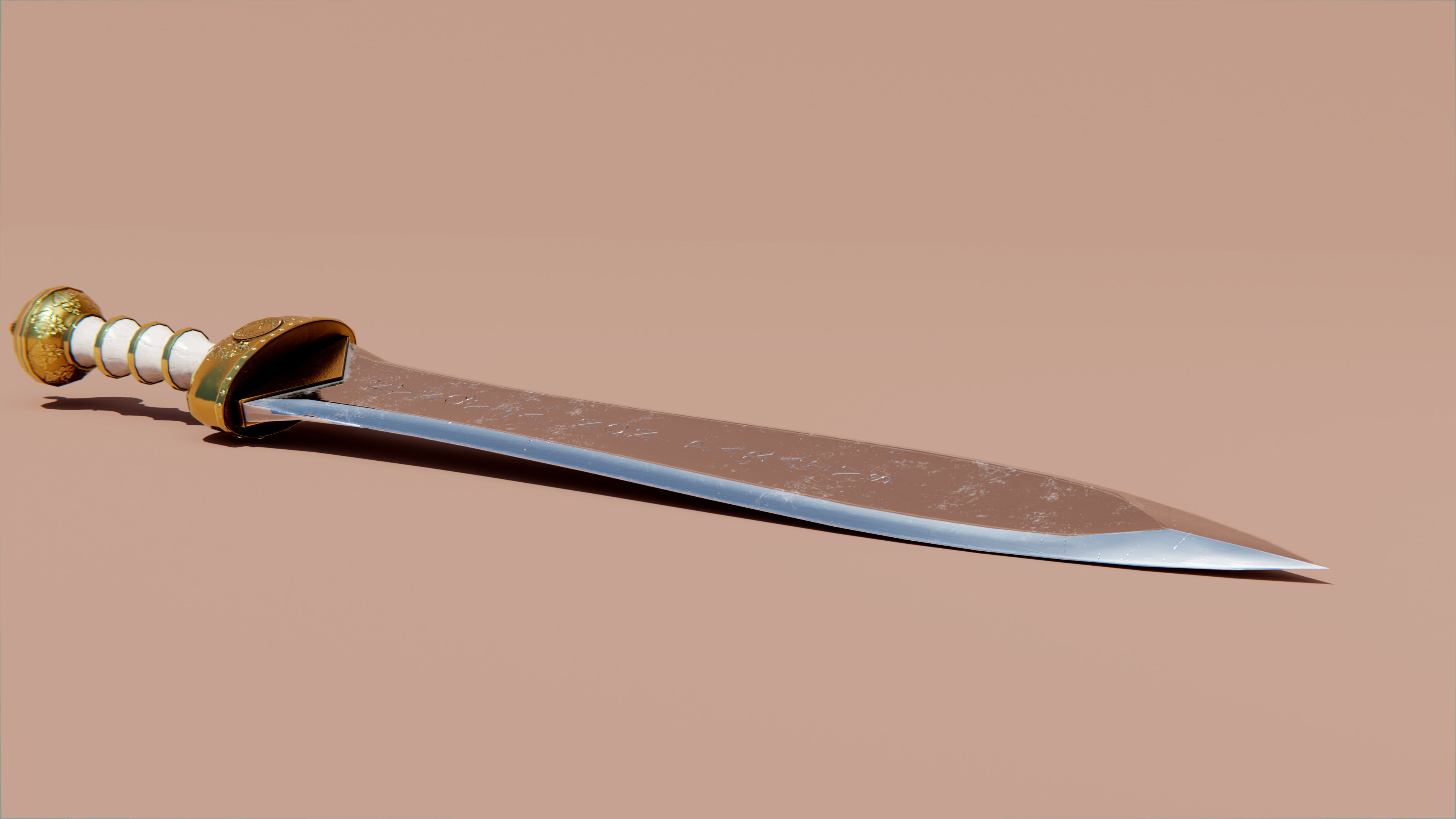 3D model Gladius Decorated - PBR Game Asset VR / AR / low-poly | CGTrader