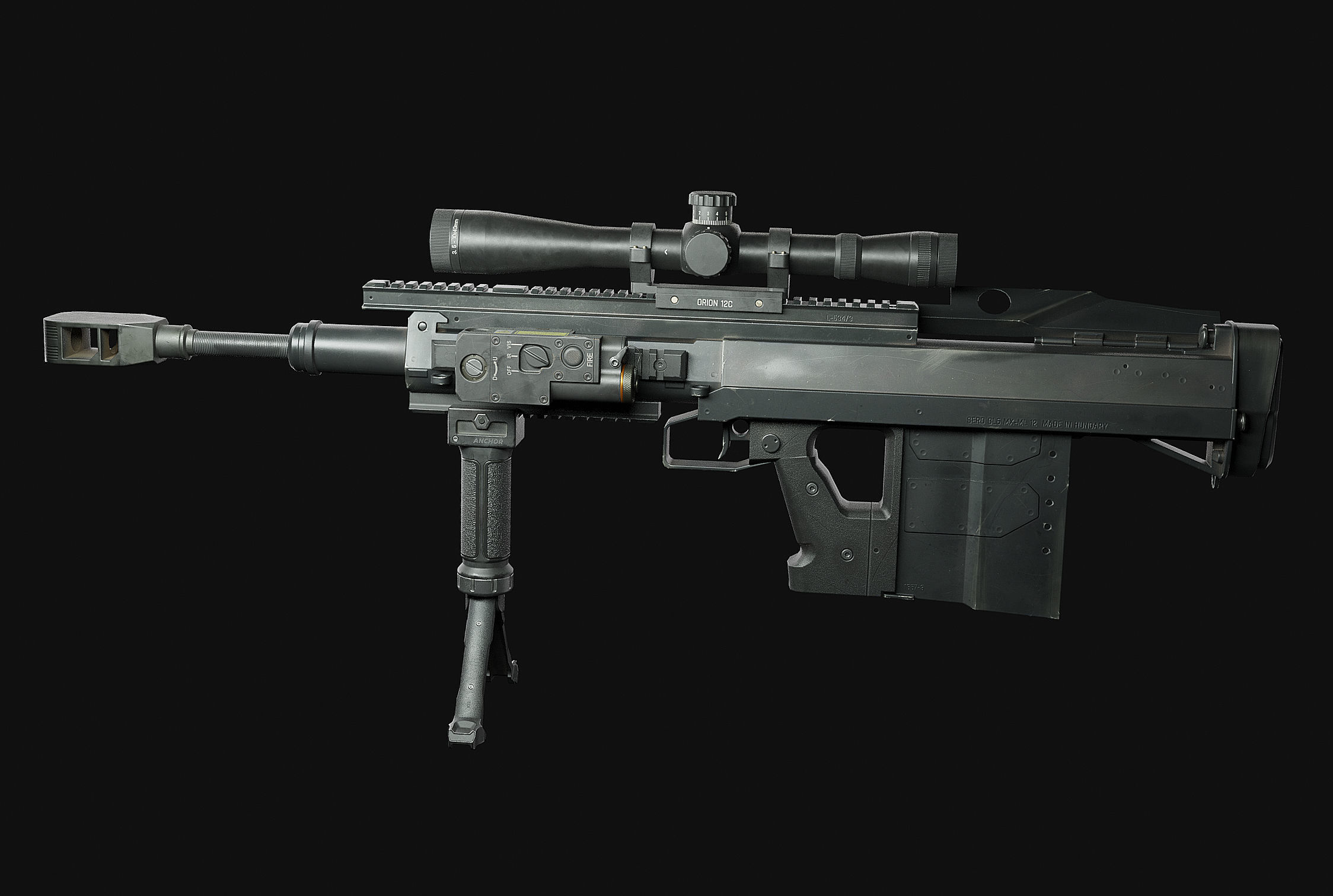 3D model weapon - GM6 Lynx - BMG sniper rifle VR / AR / low-poly | CGTrader