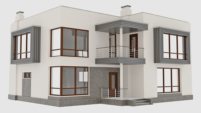 3D model Modern House 3D VR / AR / low-poly | CGTrader