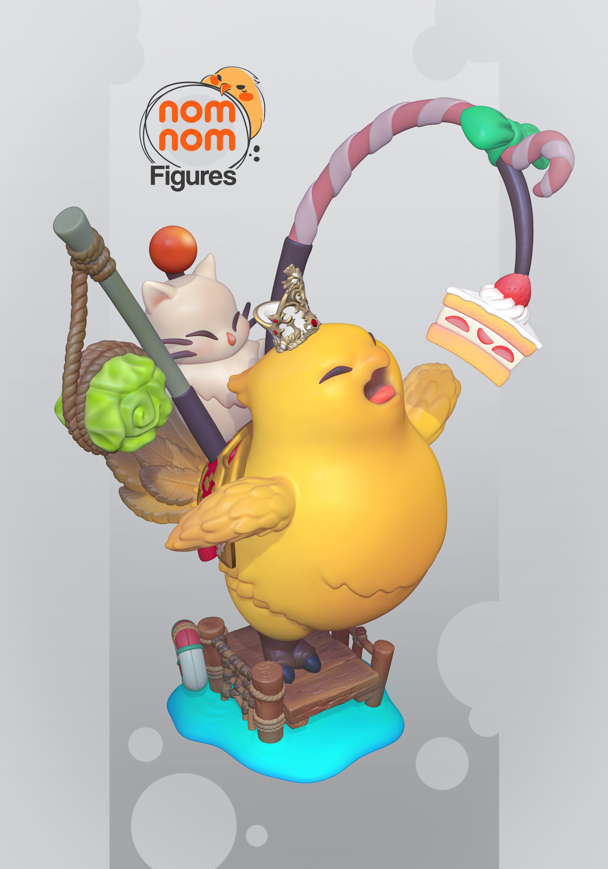 Chibi Chocobo - Final Fantasy VII 3D model 3D printable | CGTrader