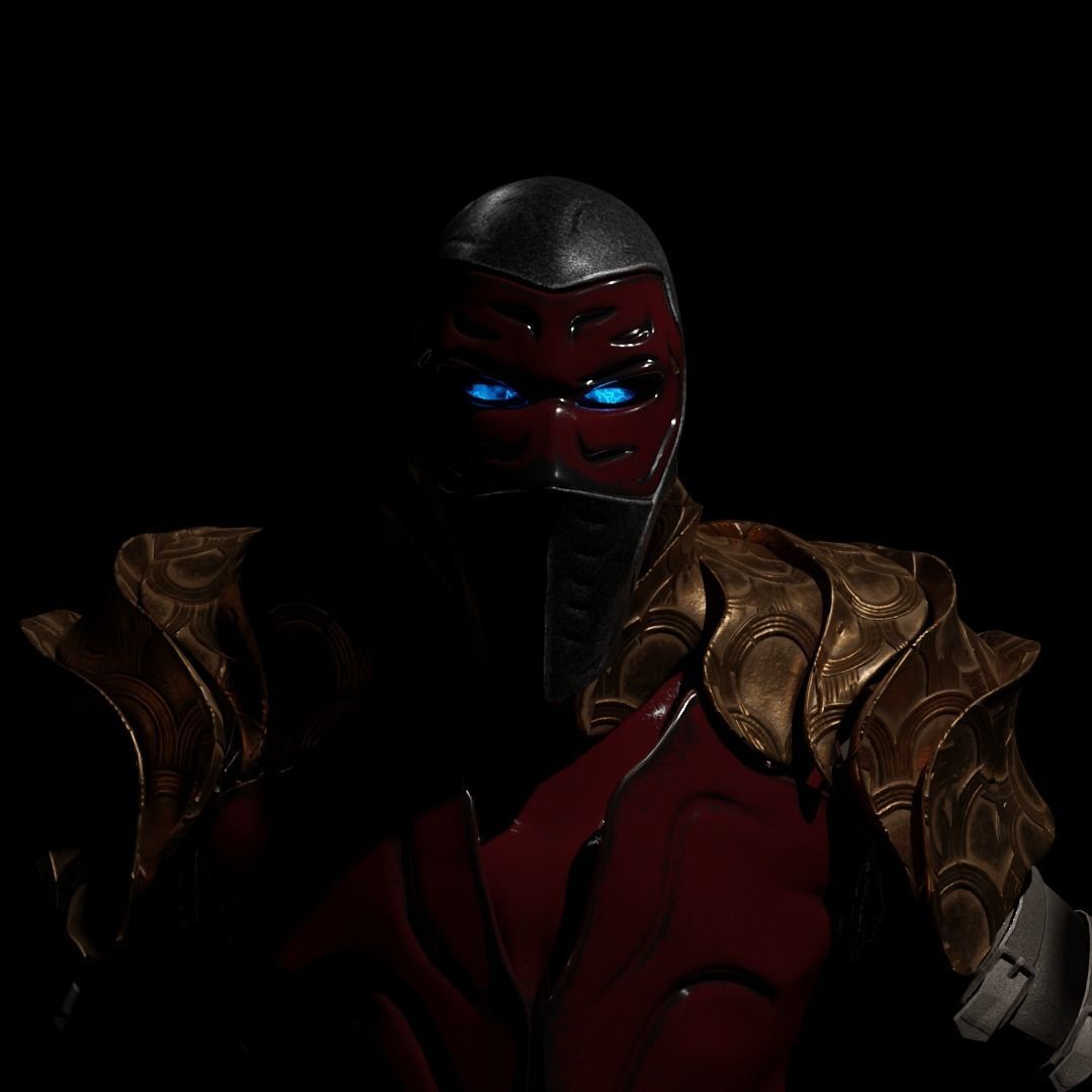 Cyber ancient character 2 free VR / AR / low-poly 3D model rigged ...