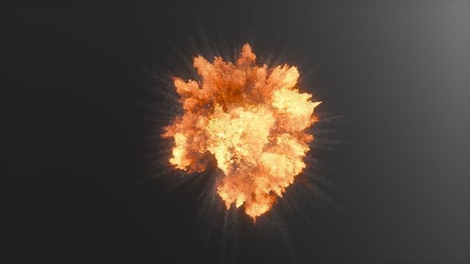 High Resolution Flak Midair Explosion 3D model | CGTrader