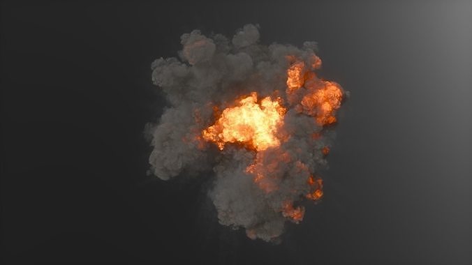 High Resolution Flak Midair Explosion 3D model | CGTrader