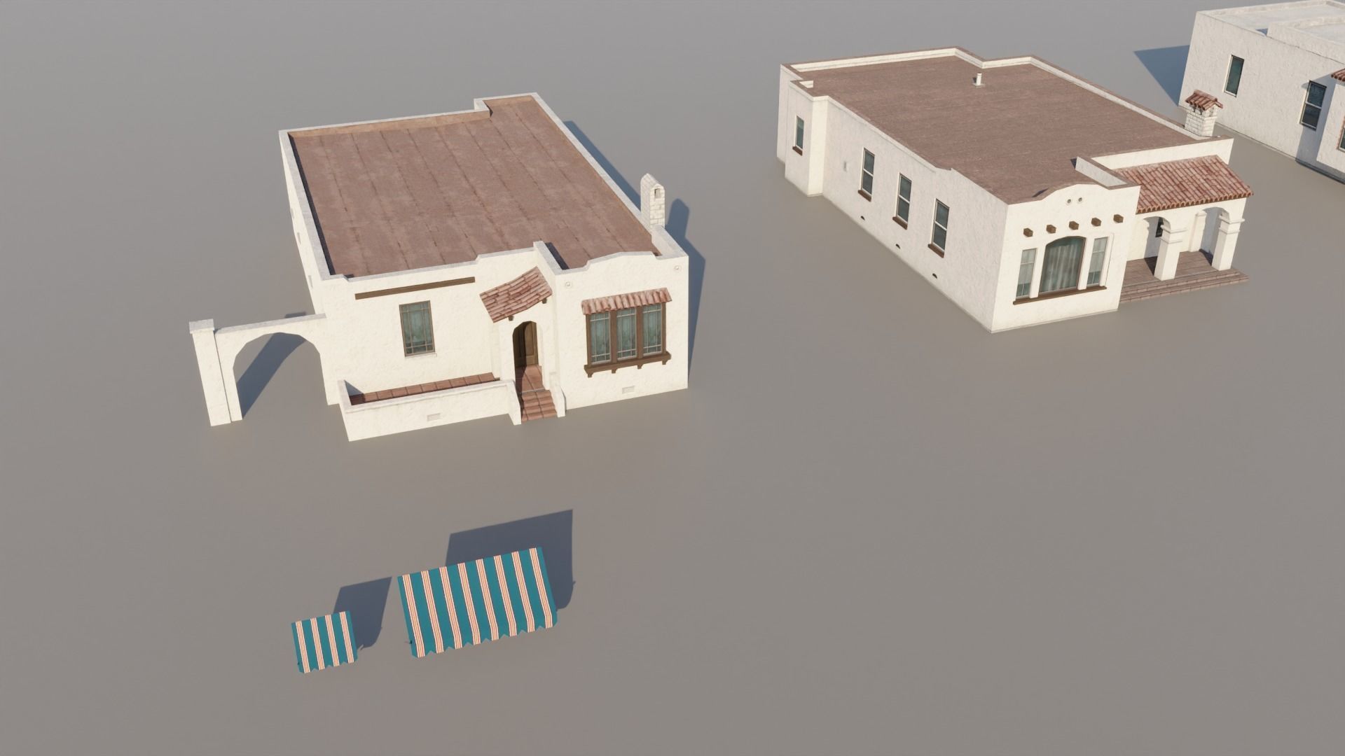 3D model Spanish Revival Homes VR / AR / low-poly | CGTrader