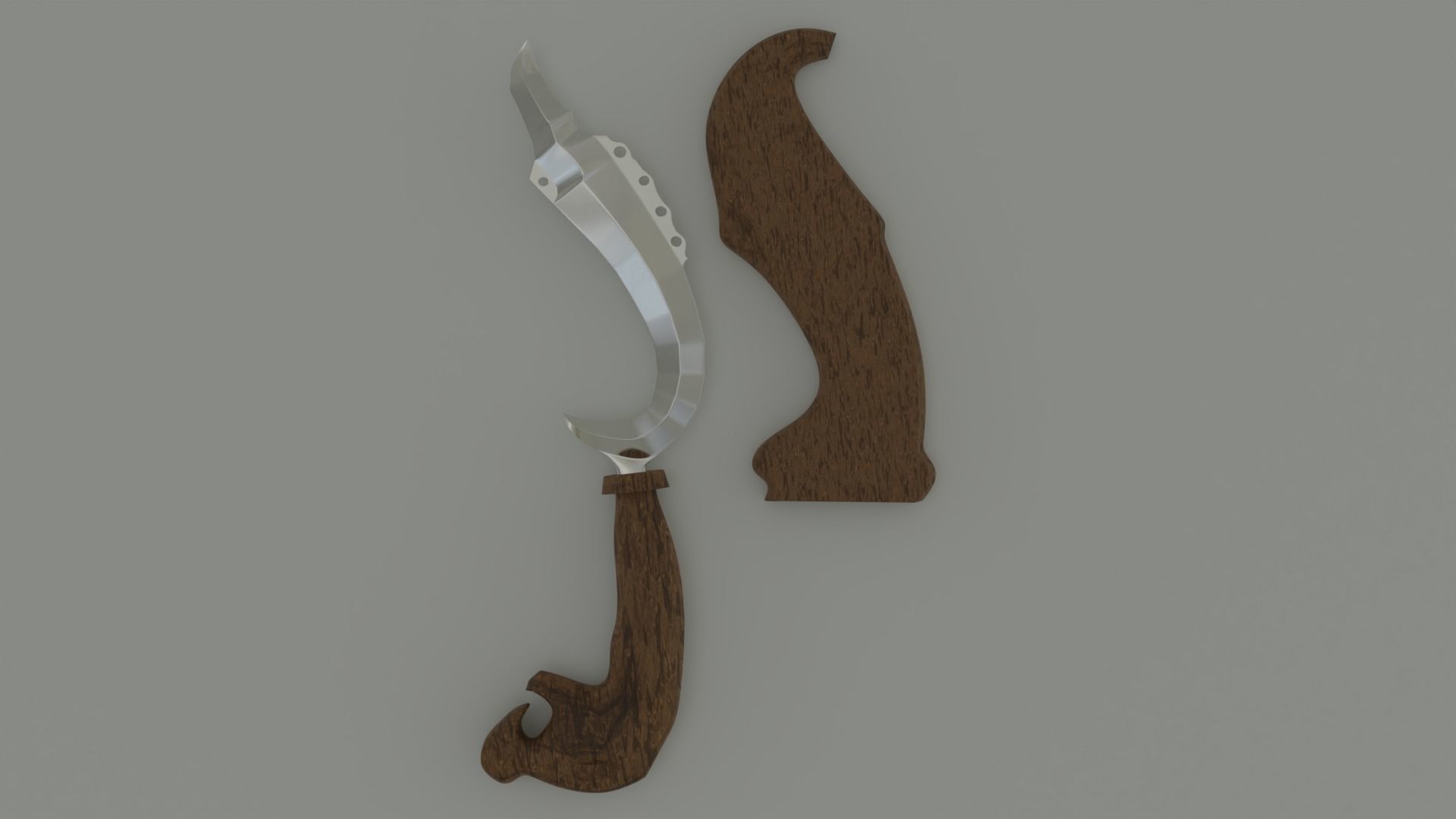 3D model Kujang Traditional Symbol VR / AR / low-poly | CGTrader