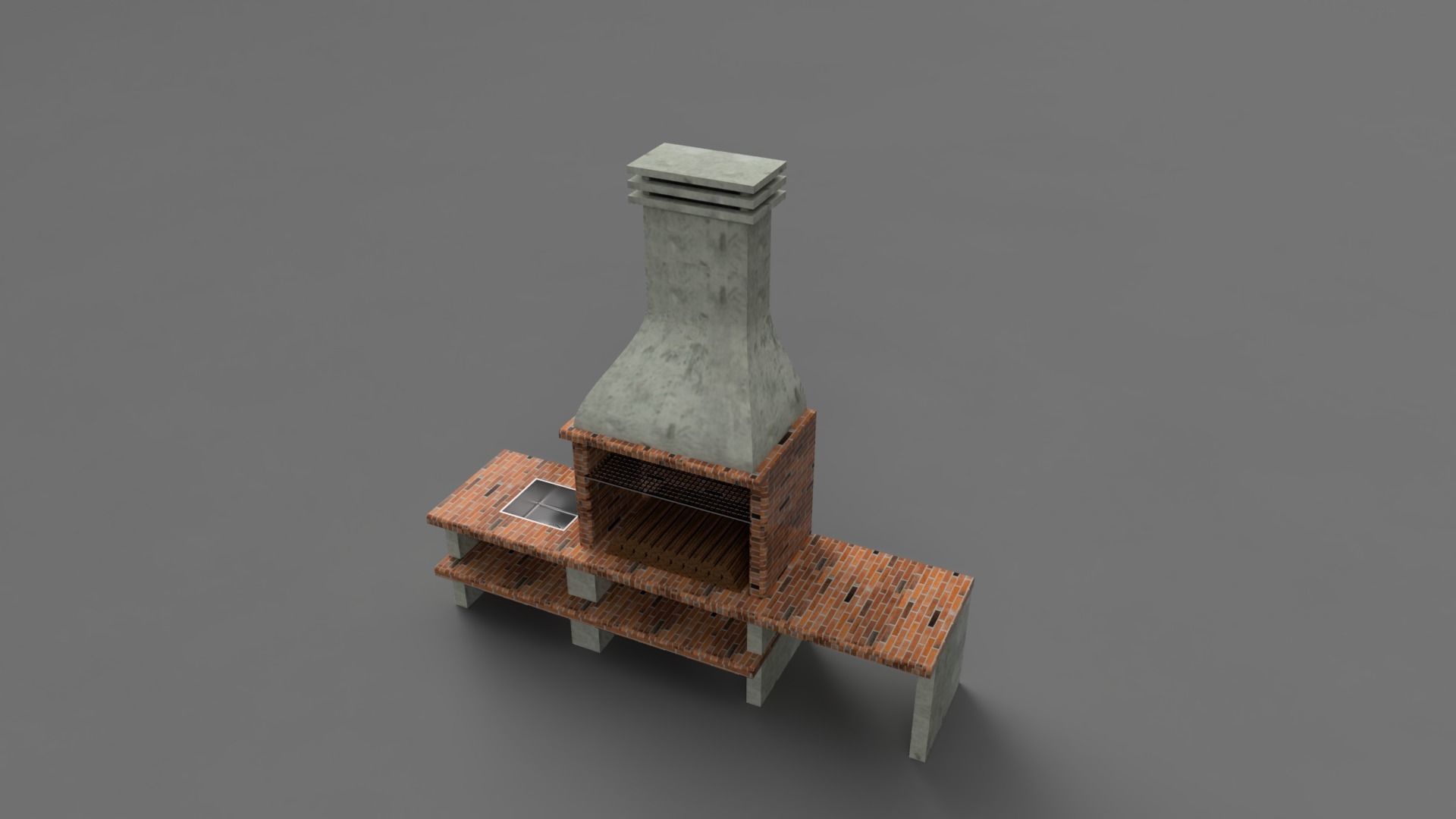 3D model Grill VR / AR / low-poly | CGTrader