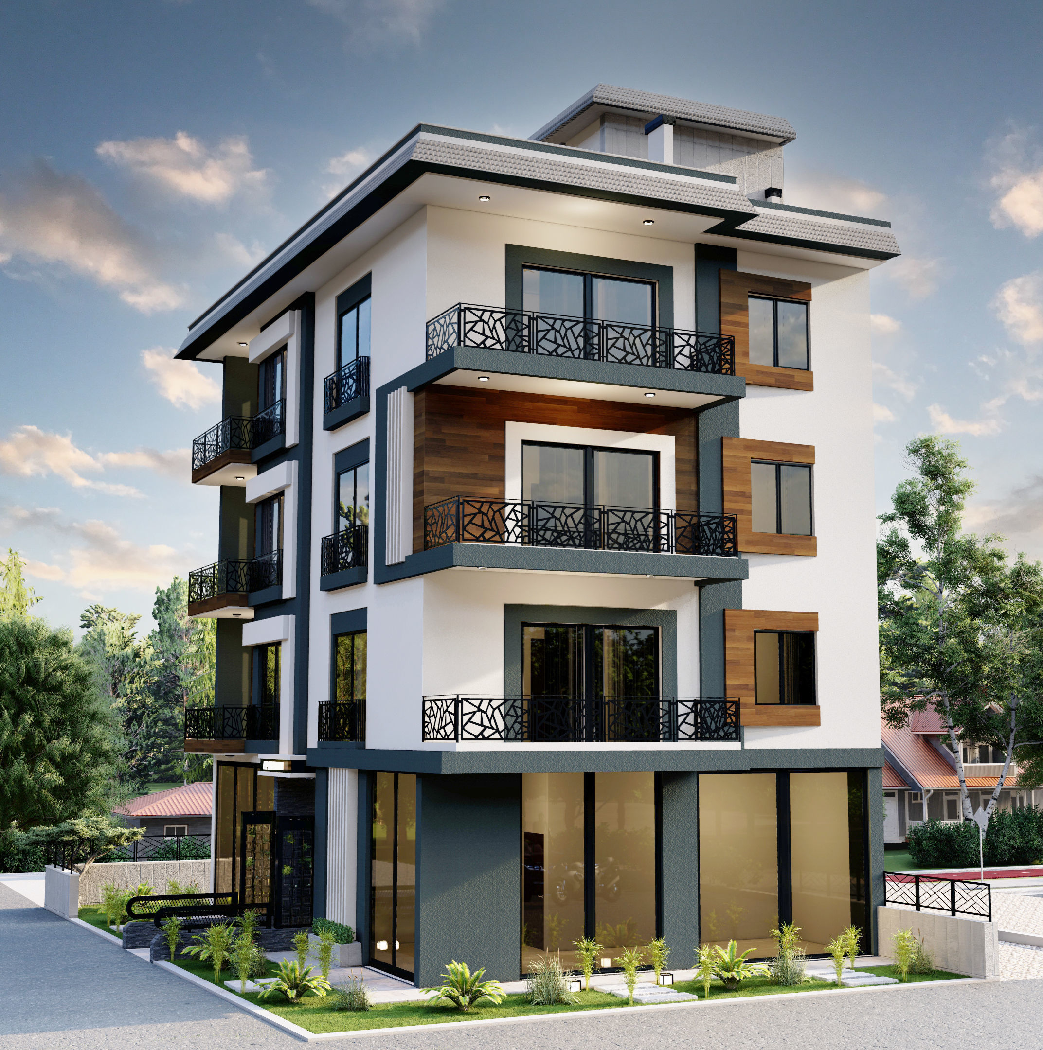 modern apartment model sketchup code 12 3D model | CGTrader