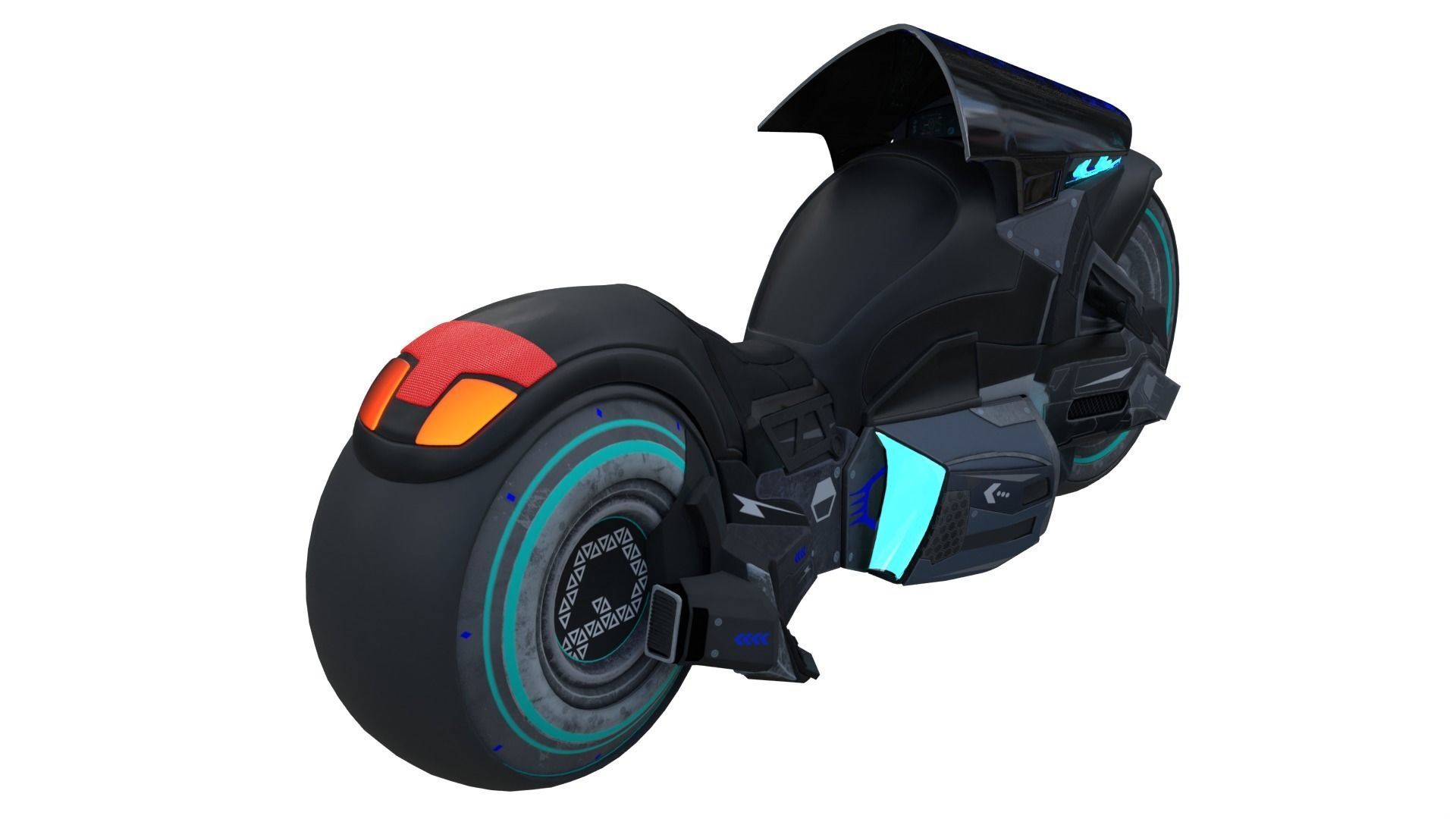 Sci-Fi Future Motorbike 3D model | CGTrader