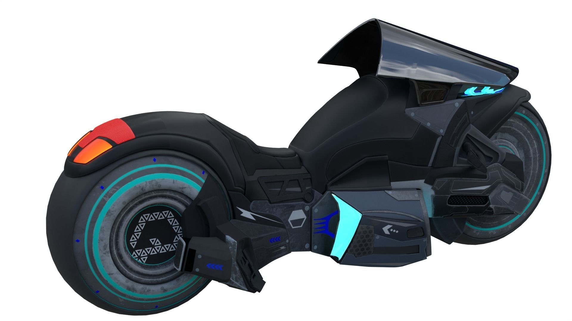 Sci-Fi Future Motorbike 3D model | CGTrader