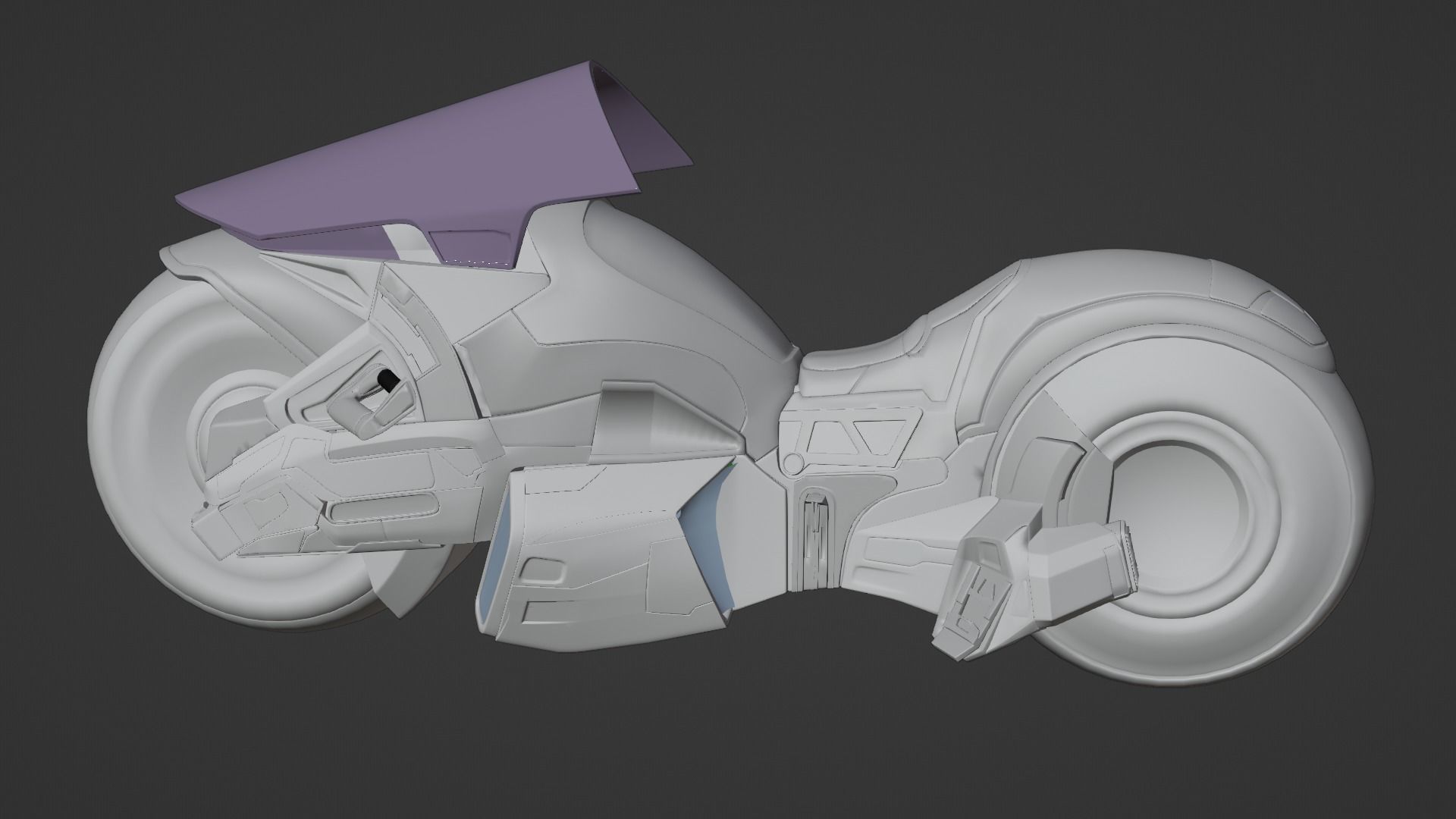 Sci-Fi Future Motorbike 3D model | CGTrader