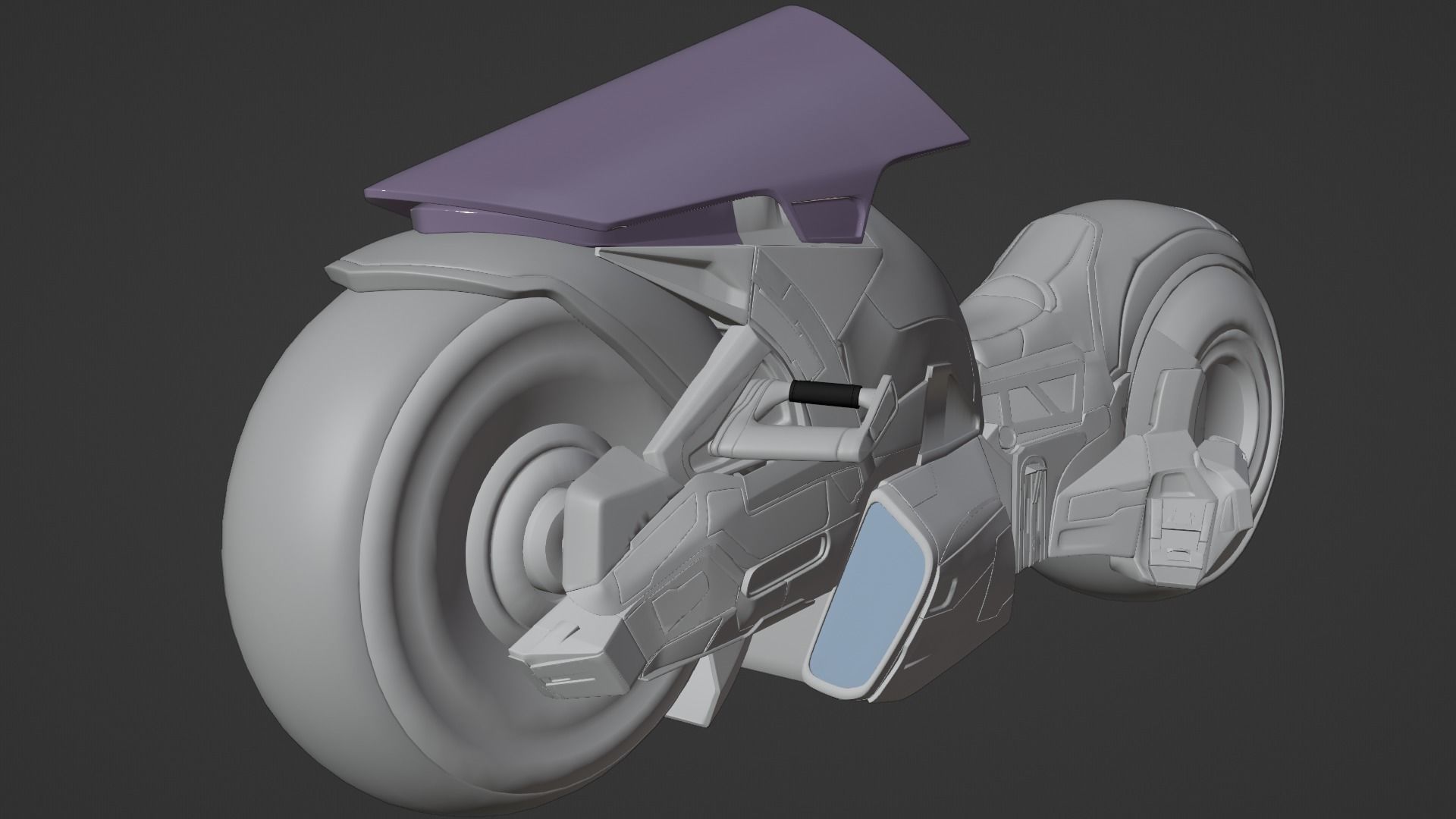 Sci-Fi Future Motorbike 3D model | CGTrader