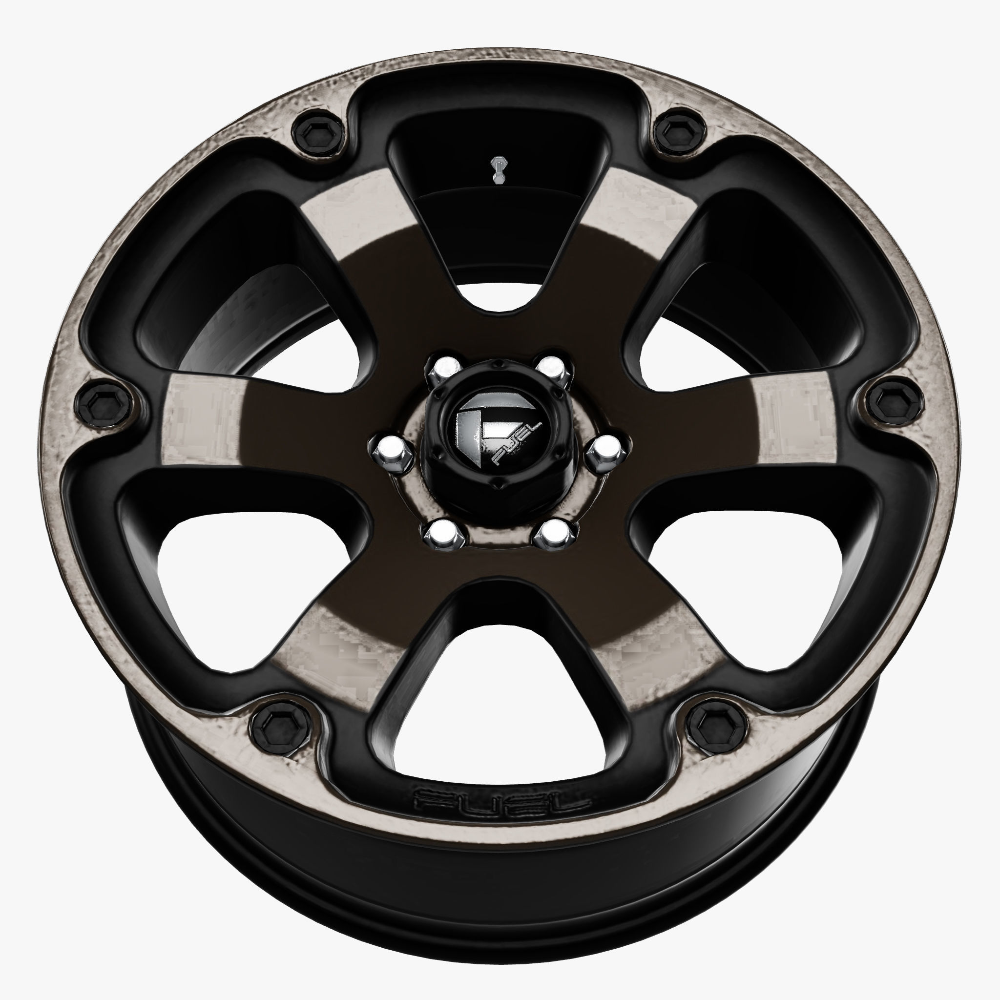 Fuel Beast Wheel Black With Dark Tint Face F150 Raptor 3D model | CGTrader