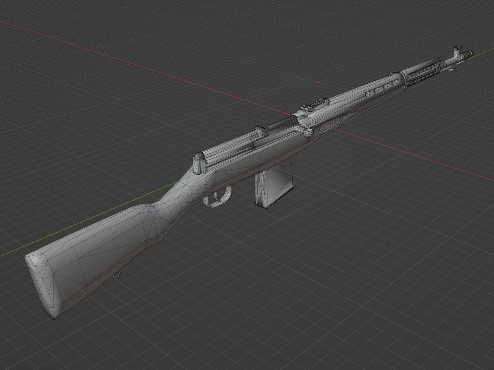 3D model SVT 40 rifle VR / AR / low-poly | CGTrader