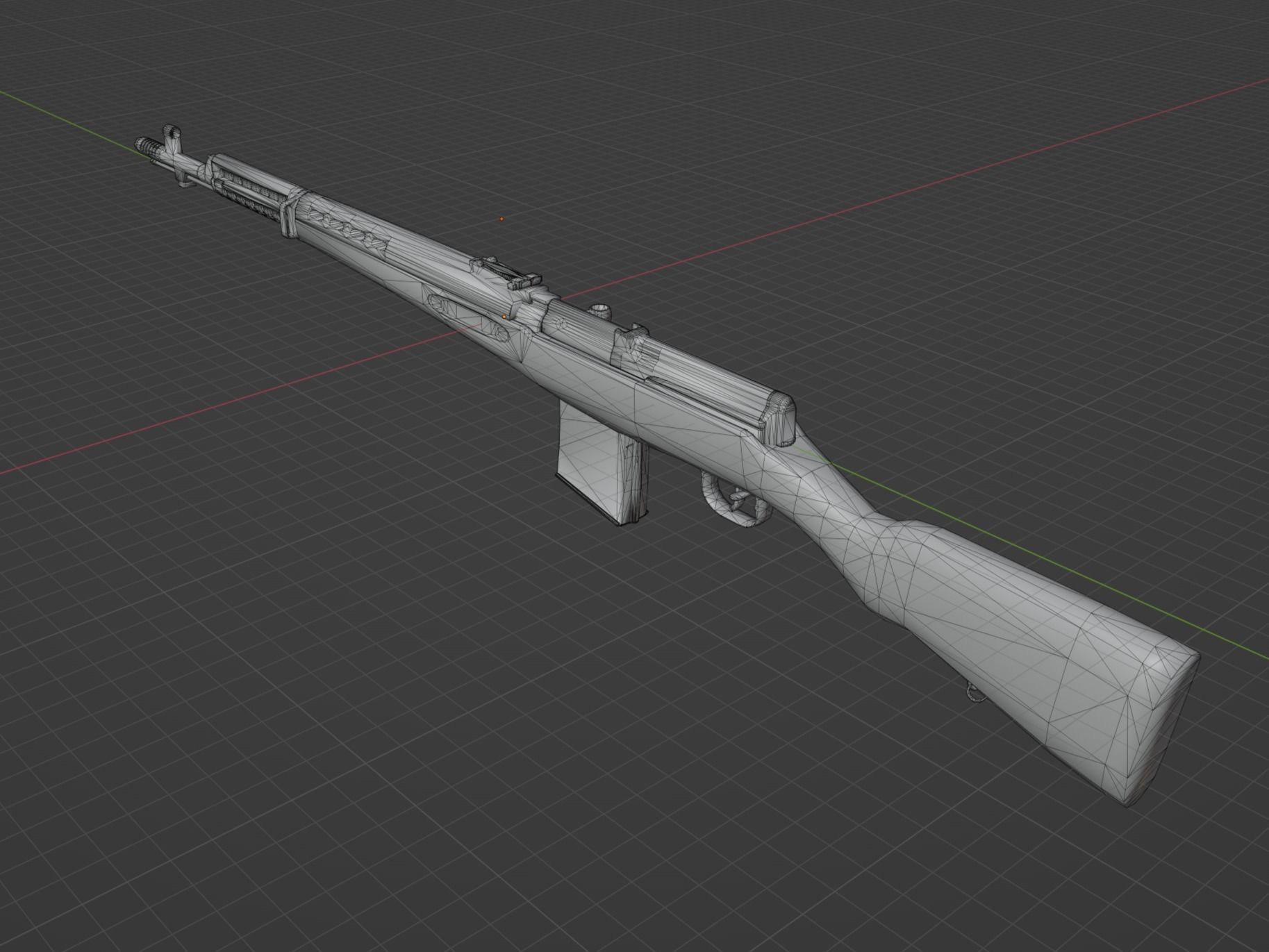 3D model SVT 40 rifle VR / AR / low-poly | CGTrader