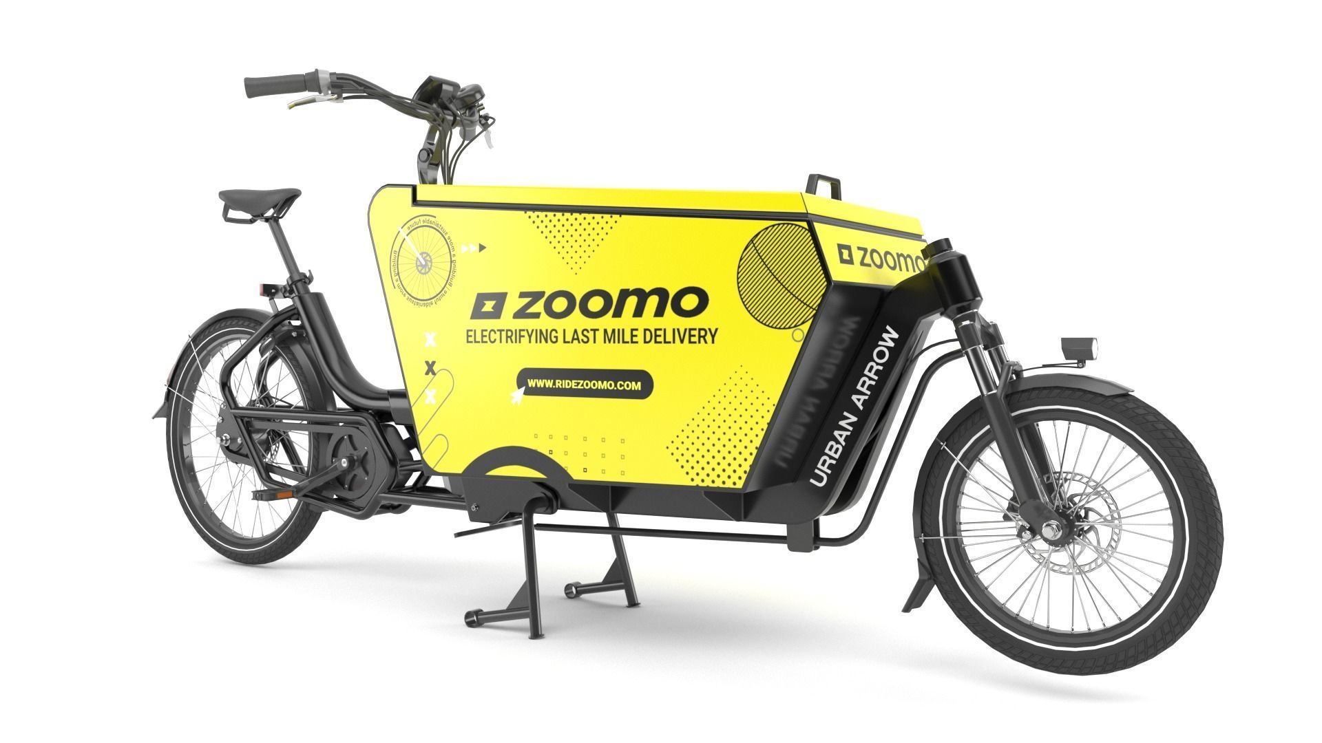 Zoomo Cargo e-bike 3D model | CGTrader