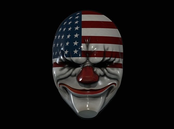 Dallas mask from Payday 3D model | CGTrader
