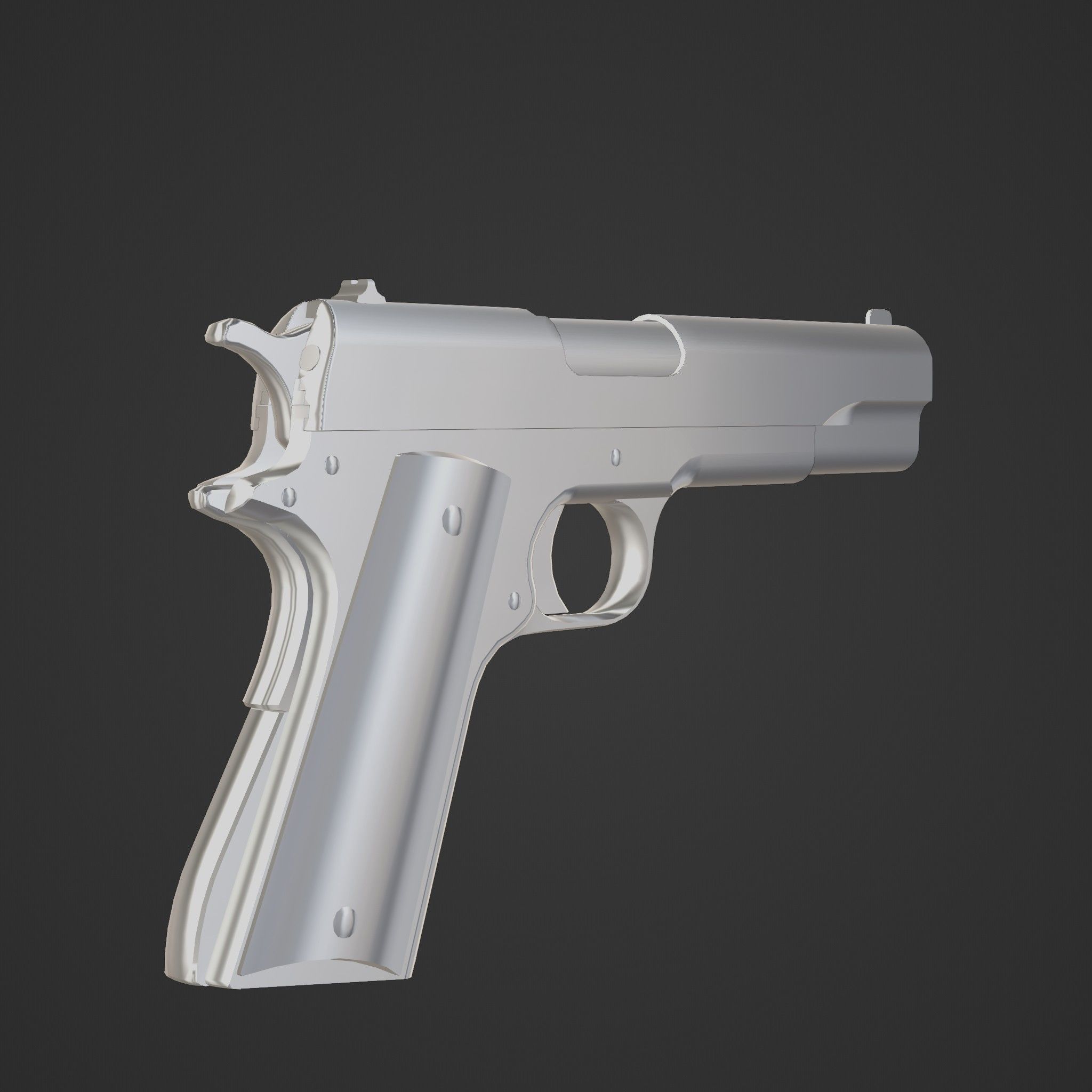 3D model Colt M1911 Pistol Lowpoly VR / AR / low-poly | CGTrader