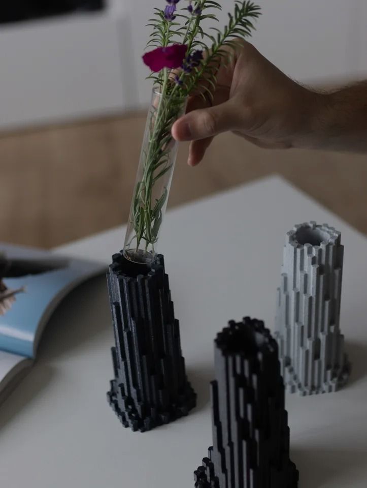 Vase 10 - Basalt Columnar Joints 3D model 3D printable | CGTrader