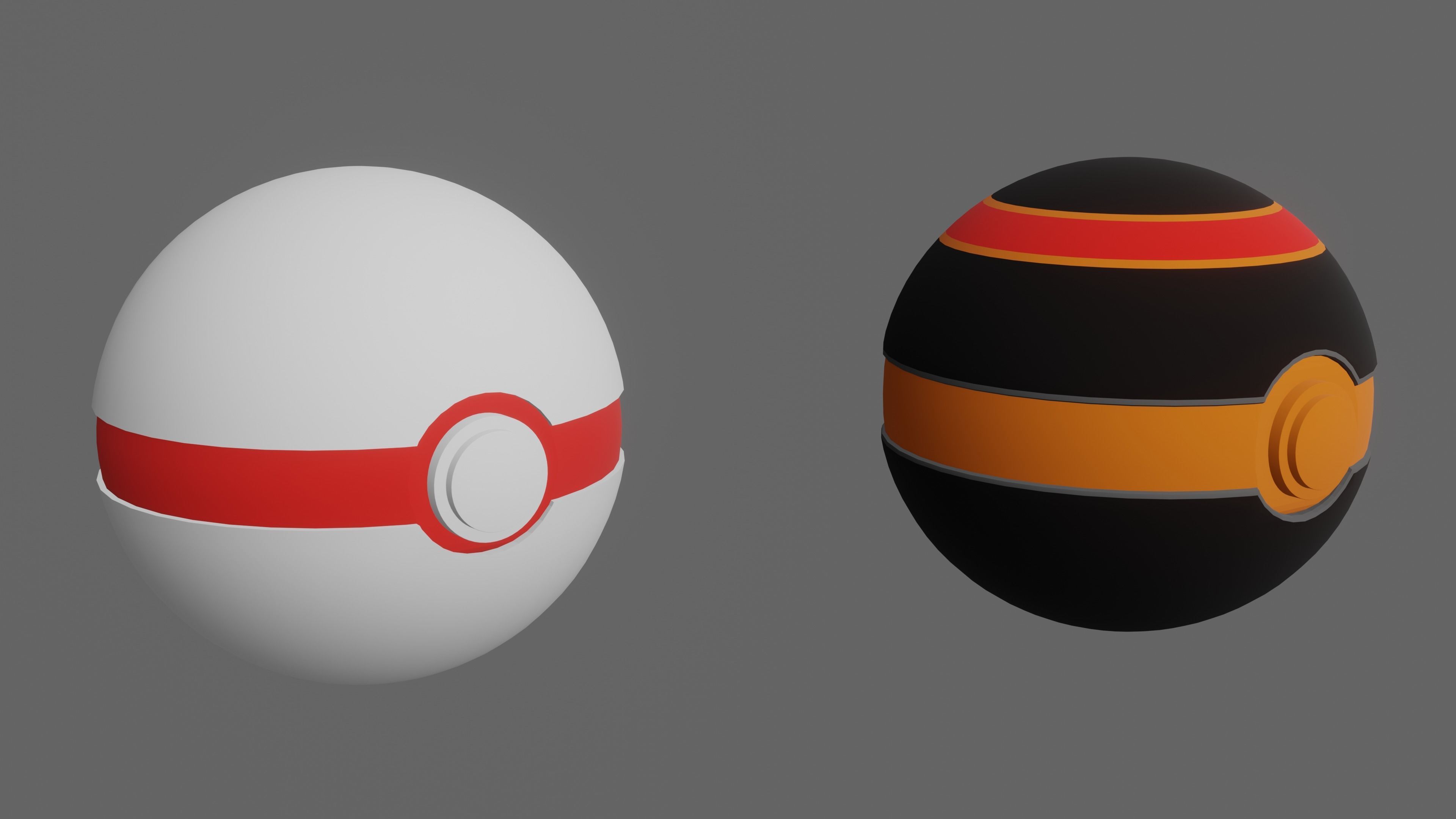 3D model Pokemon Pokeballs Pack 1 VR / AR / low-poly | CGTrader
