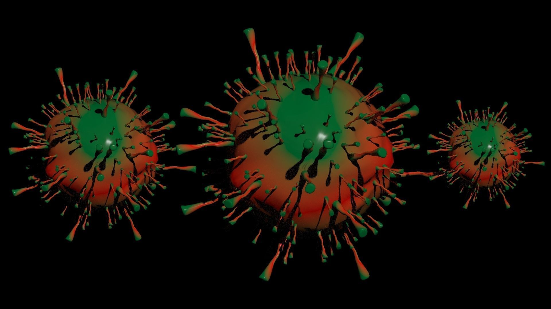 Viruses 3D model | CGTrader