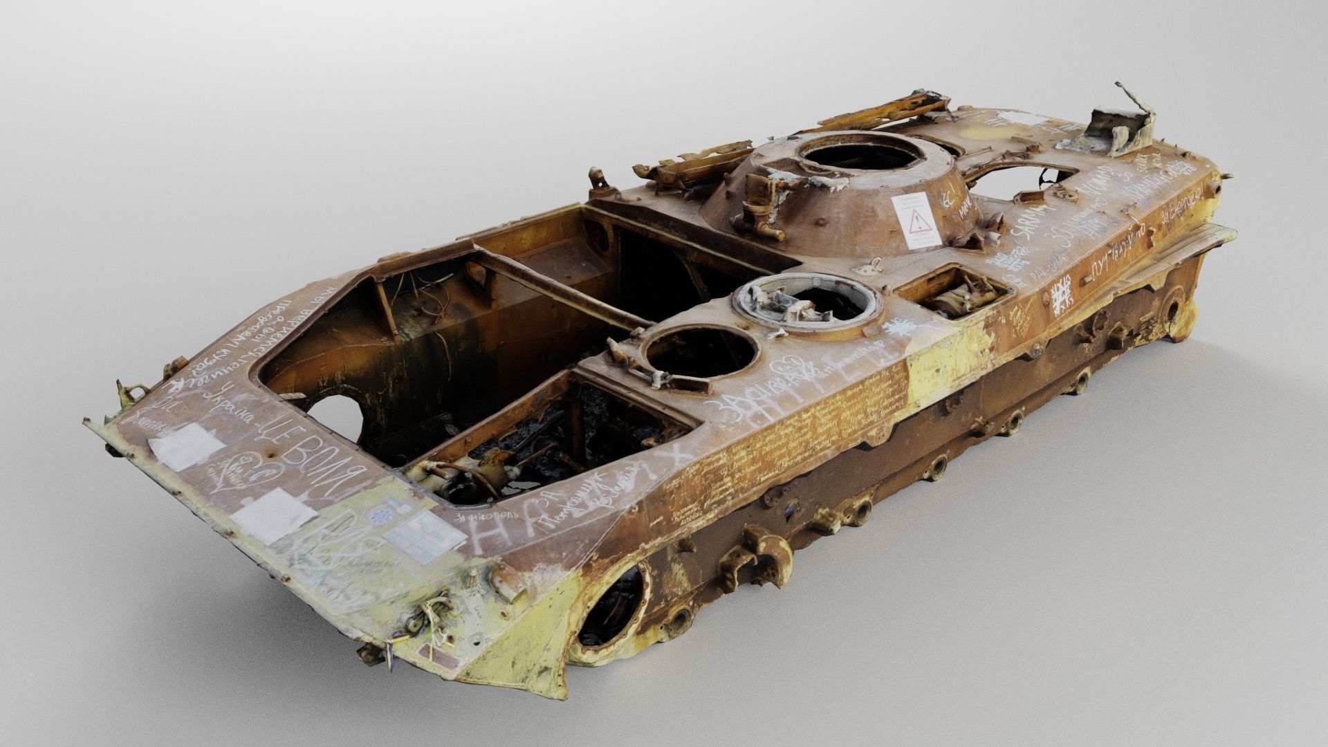 russian BMP-2 infantry fighting vehicle destroyed in Ukraine 3D model ...