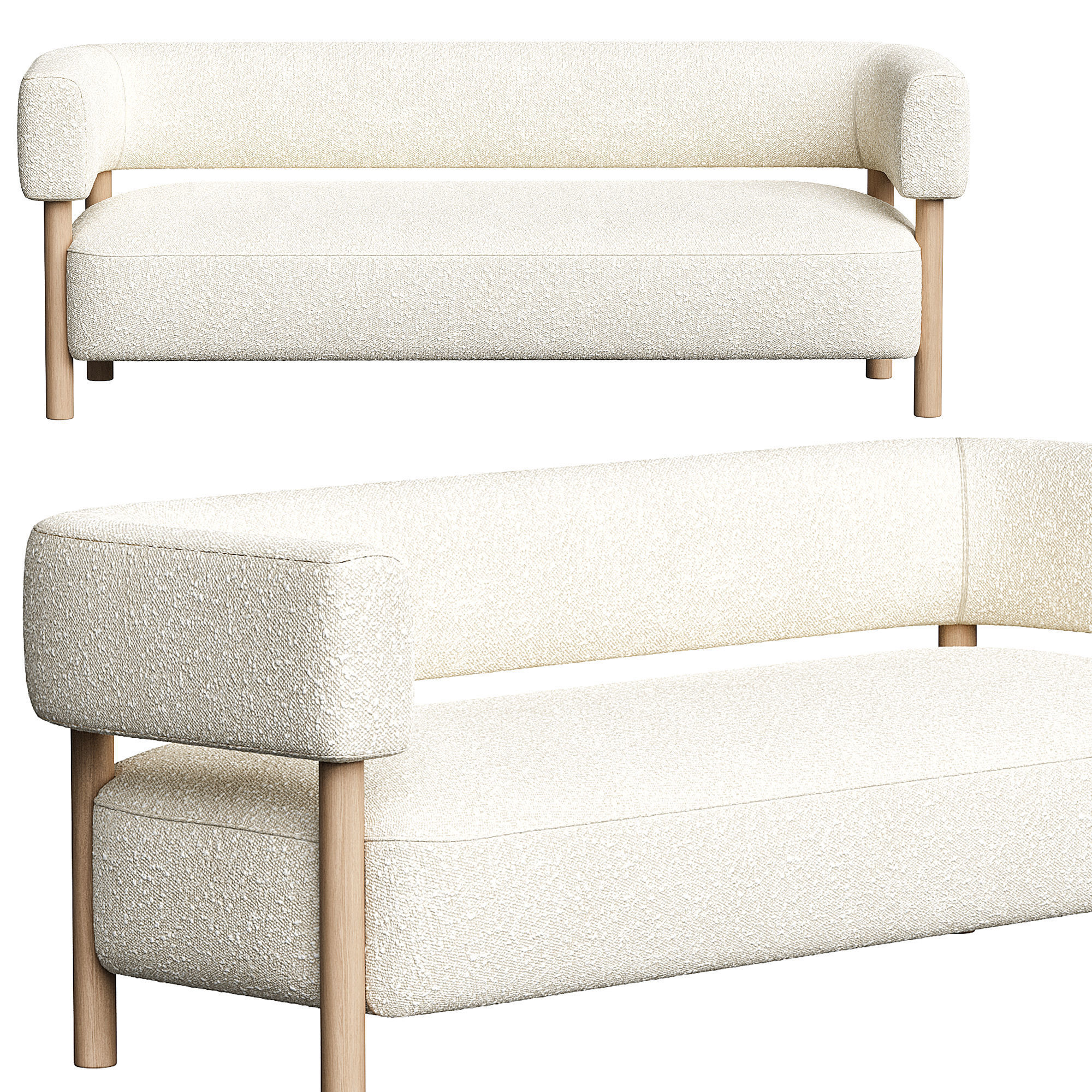 N-S03 Sofa By KARIMOKU 3D model | CGTrader