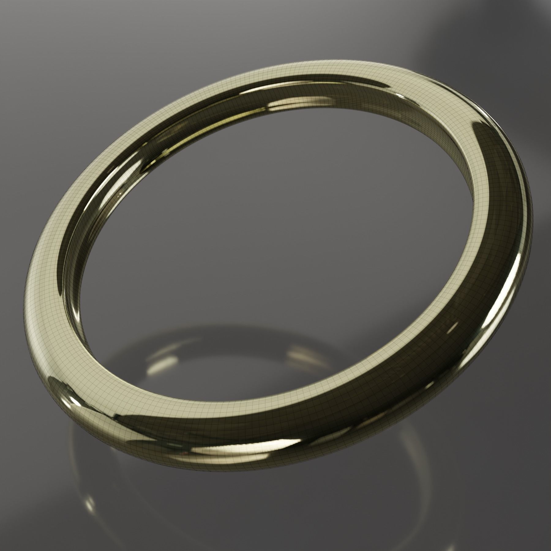 Simple Metalic ring ready for 3D printing free 3D model 3D printable ...