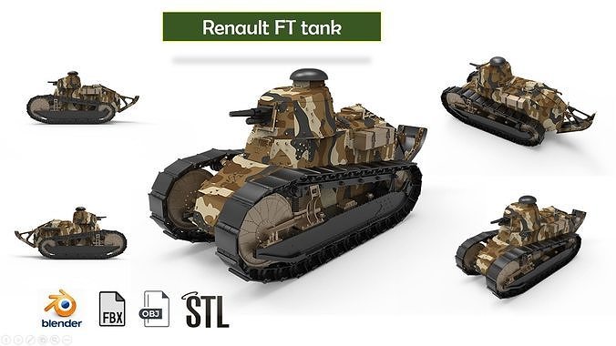 Renault FT tank 3D model | CGTrader