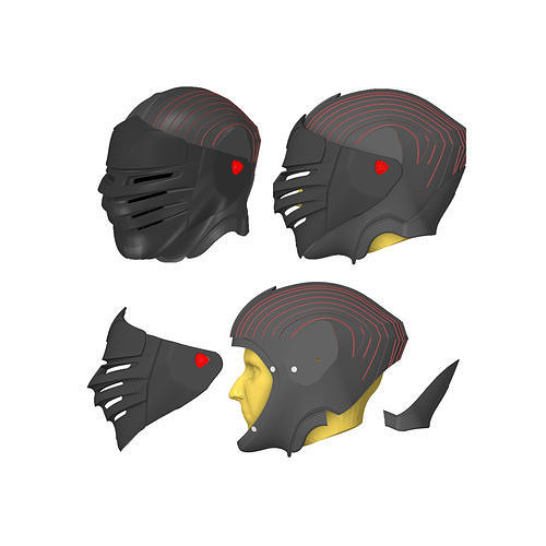 Marrok Helmet Inquisitor Helmet Ahsoka Cosplay By CC3D 3D model 3D ...