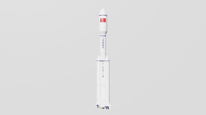 Long March 8 Y1 launch vehicle - Blend-FBX 3D model | CGTrader