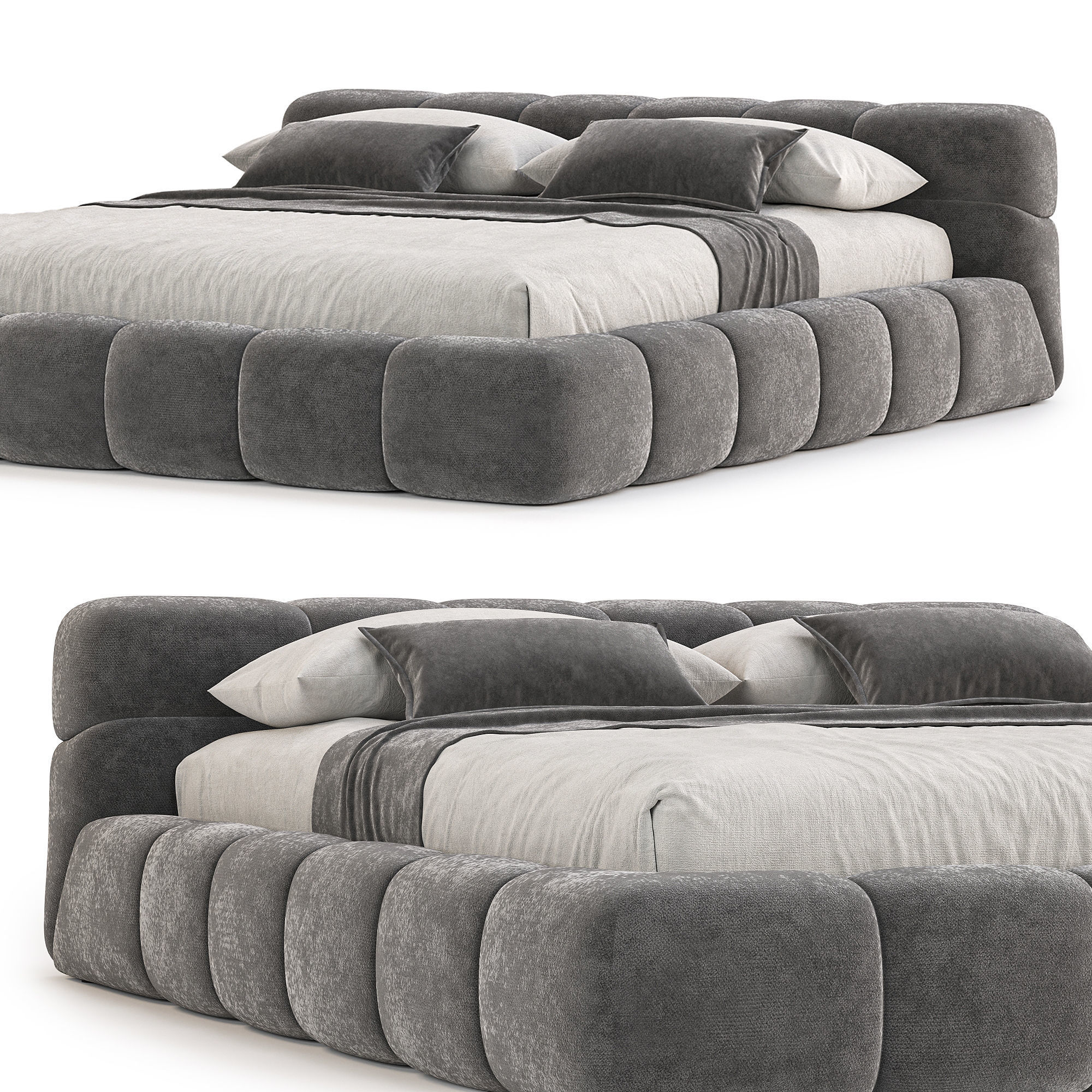 BB Italia Tufty Bed 3D model | CGTrader