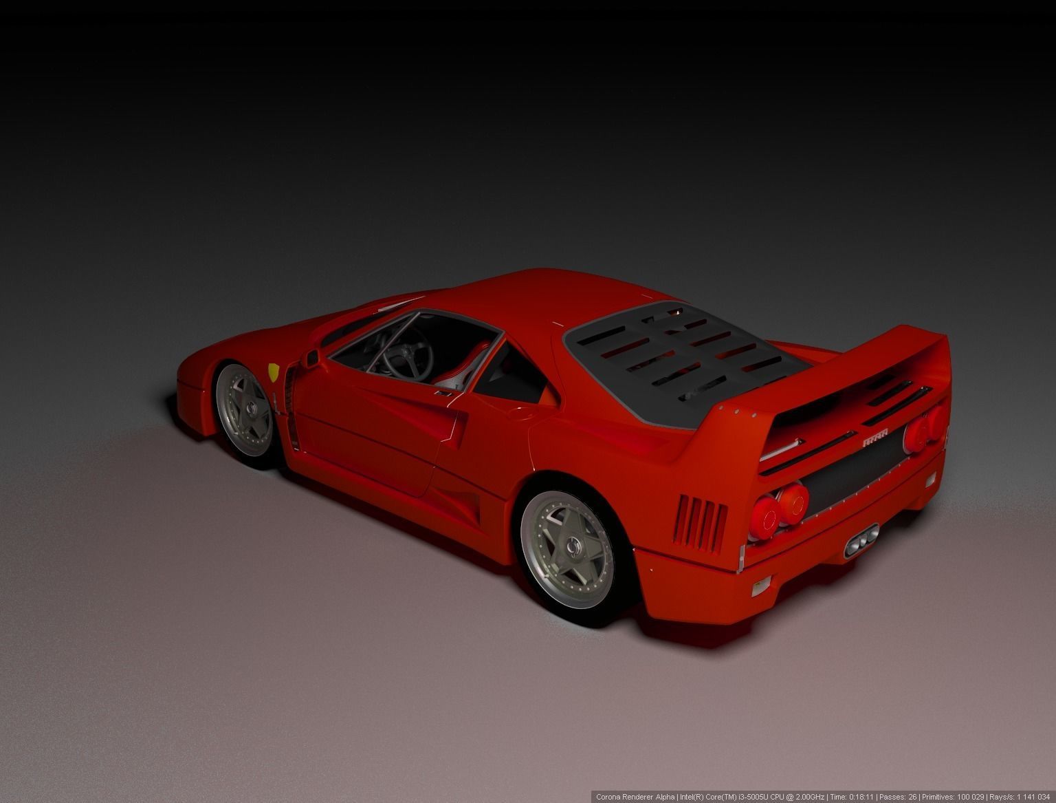 Ferrari F40 3D model | CGTrader