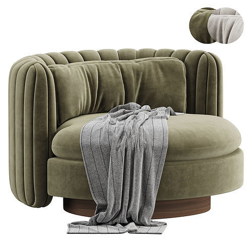 Vivienne Armchair By sohohome 3D model | CGTrader