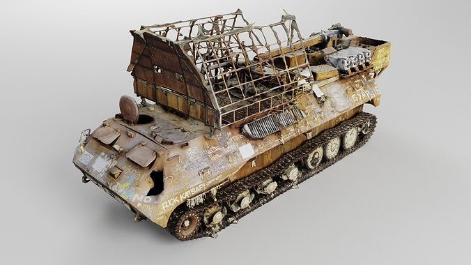 Russian SPR-2M Rtut-BM mercury destroyed by Ukrainian army 3D model ...