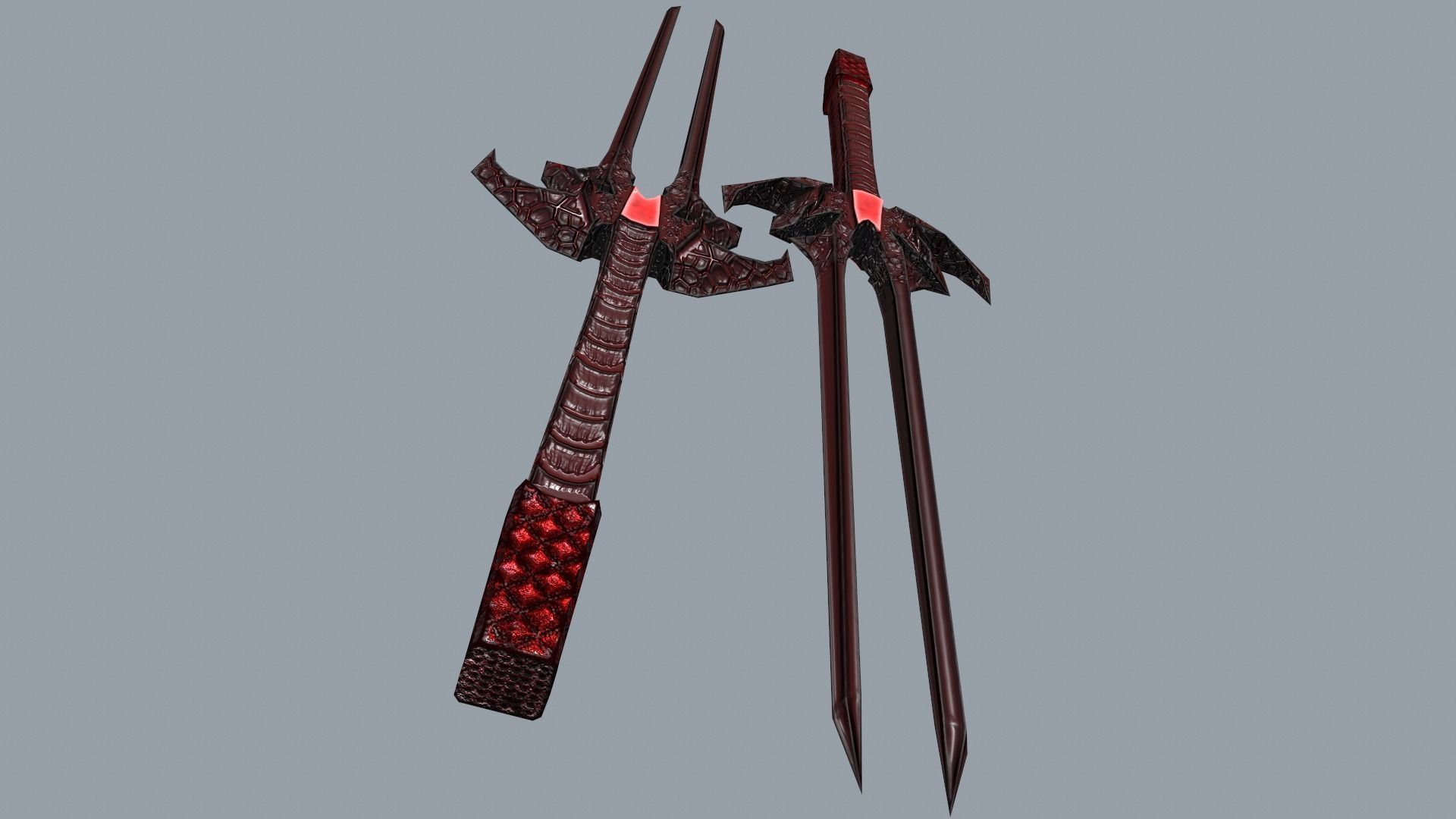 3D model Double Blades VR / AR / low-poly | CGTrader