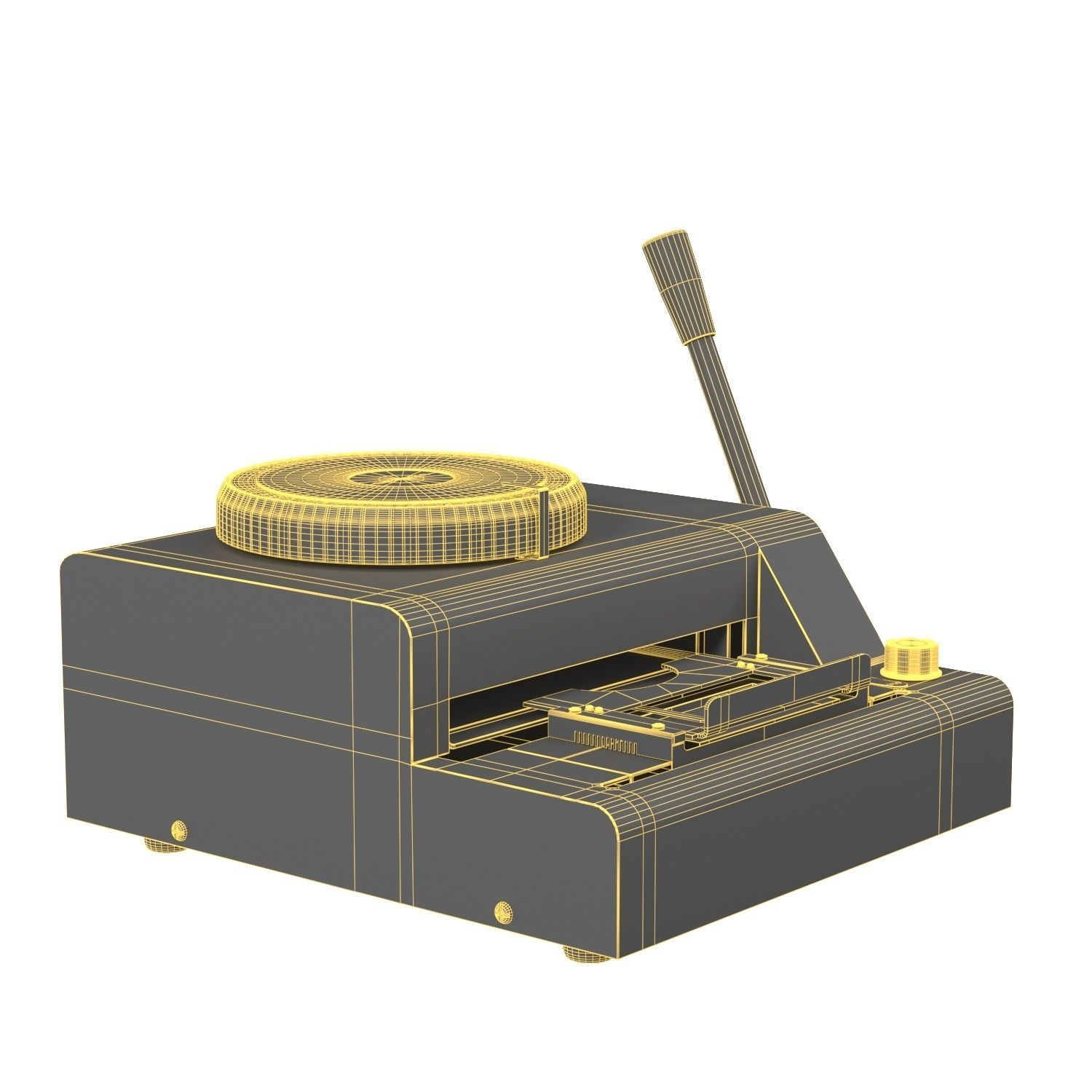 Happybuy Embossing Machine 72 Character Card Embosser 3D model | CGTrader